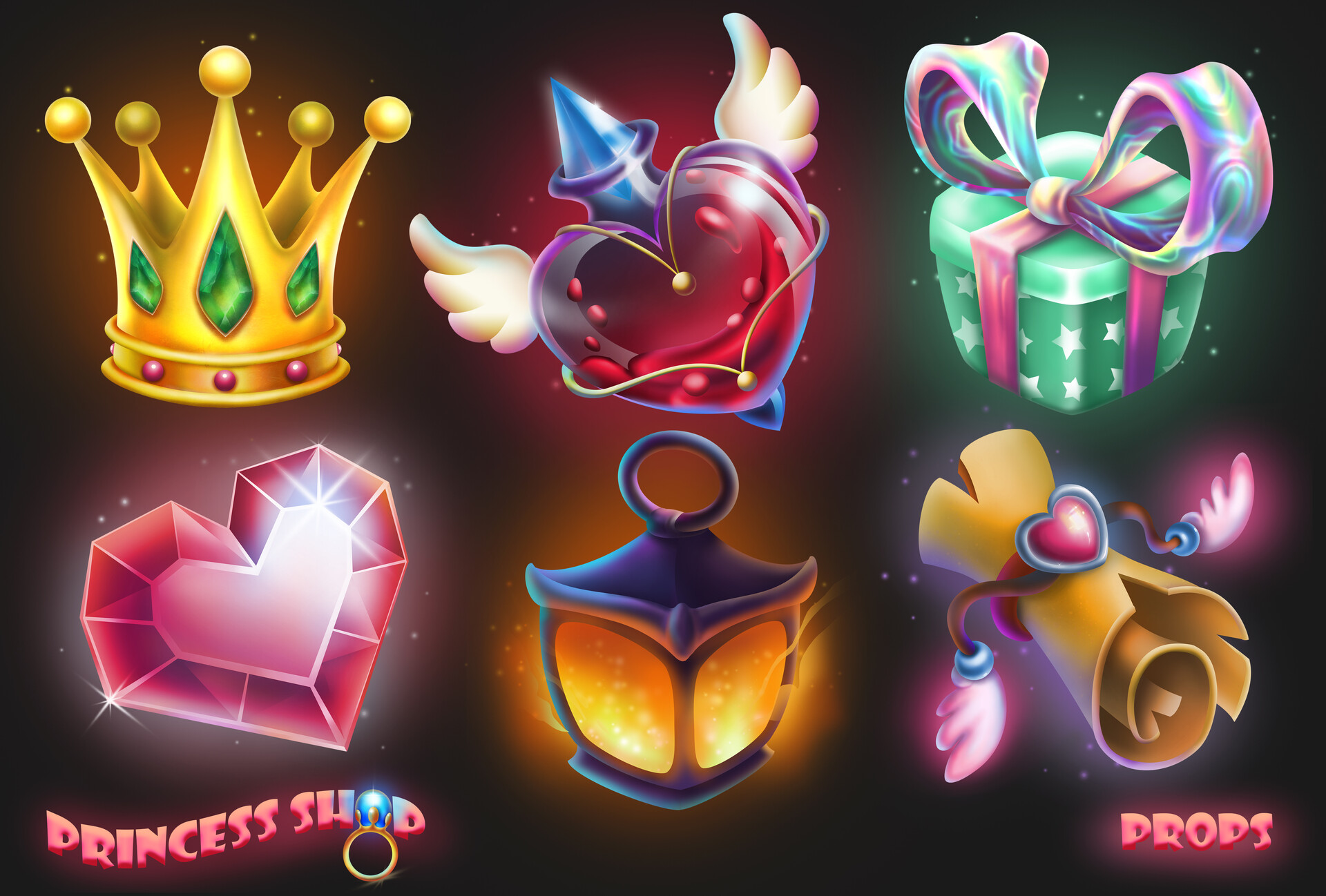 ArtStation - Props for "Princess Shop"