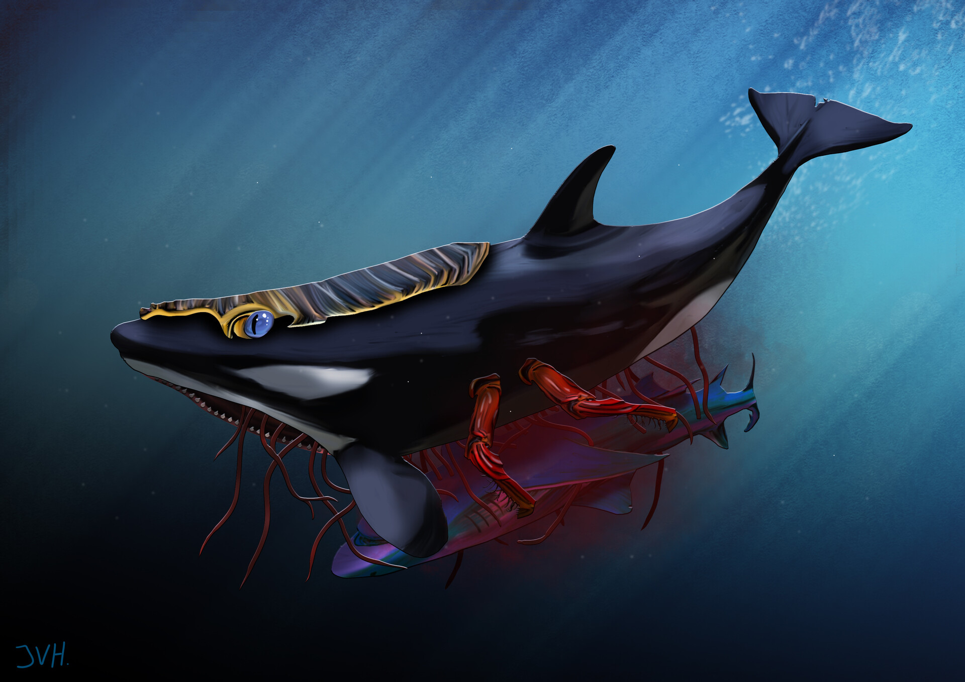 Devourer Whale by Viktor J. Hoel : r/ImaginaryLeviathans