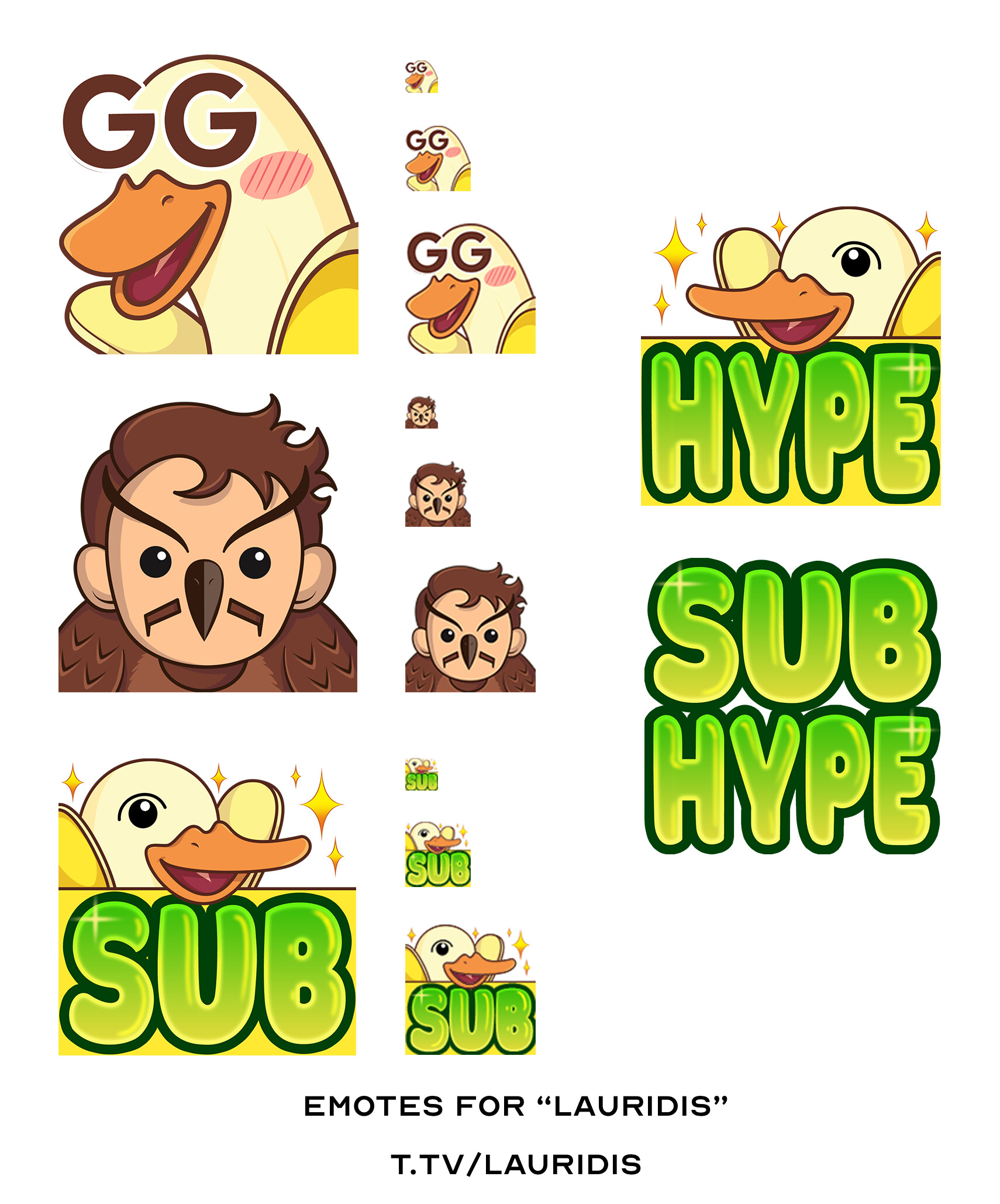 ArtStation - Ttv Emotes for Lauridis