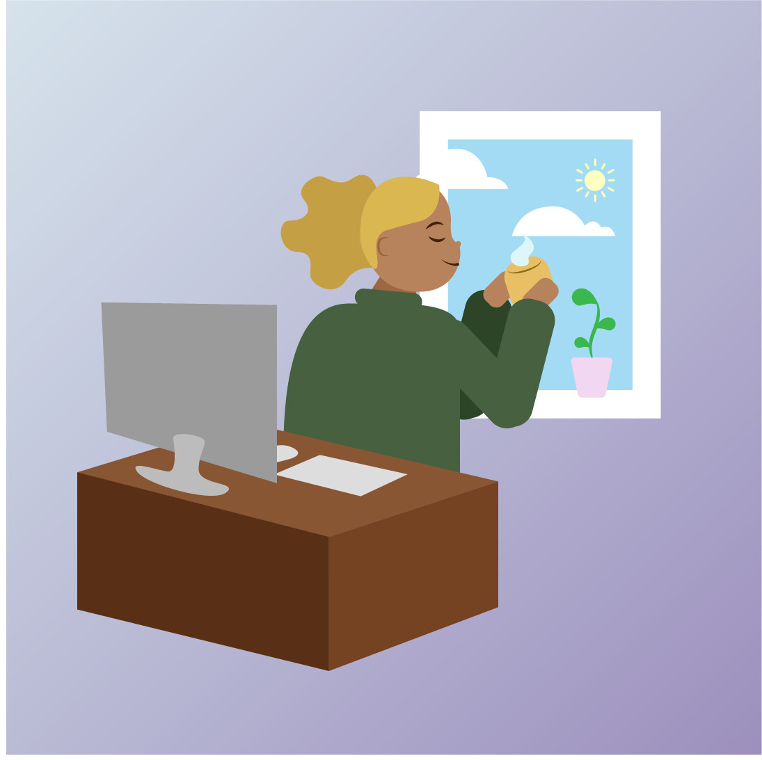 ArtStation - Calm at Work