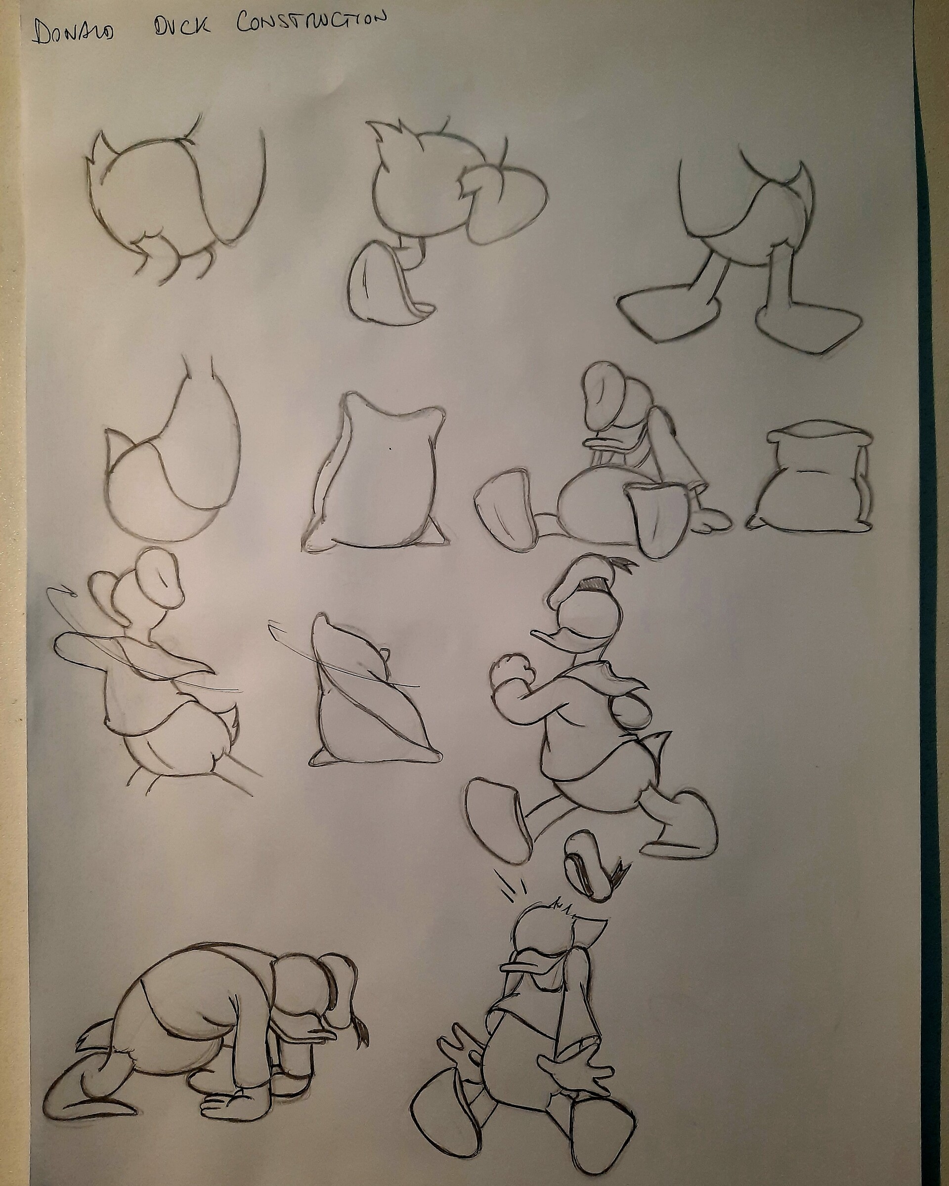 ArtStation - Donald Duck's construction