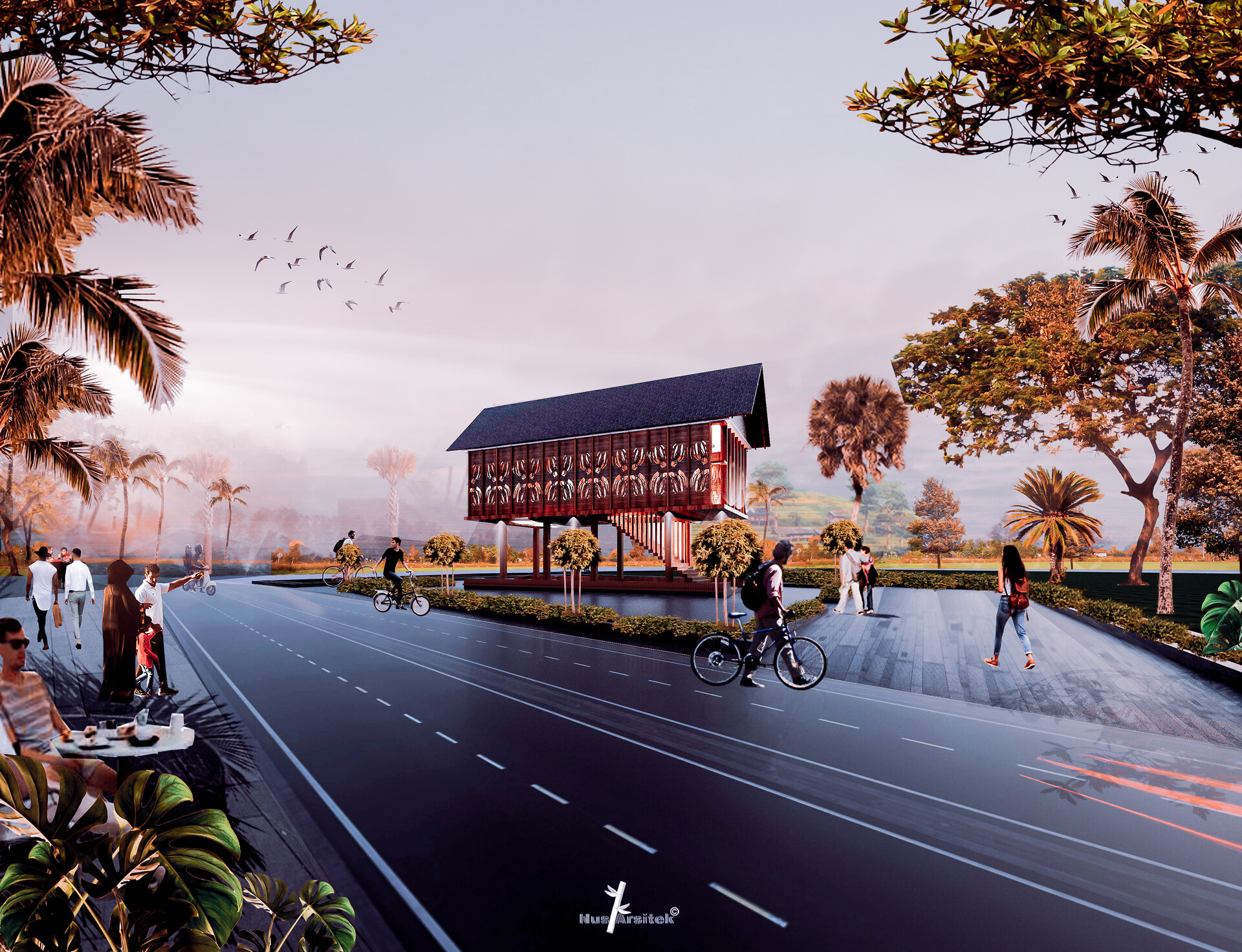 ArtStation - MICRO LIBRARY DESIGN IN TANIMBAR ISLAND INDONESIA