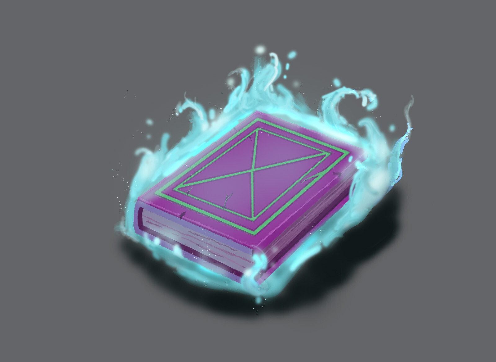 ArtStation - Book at magic fire