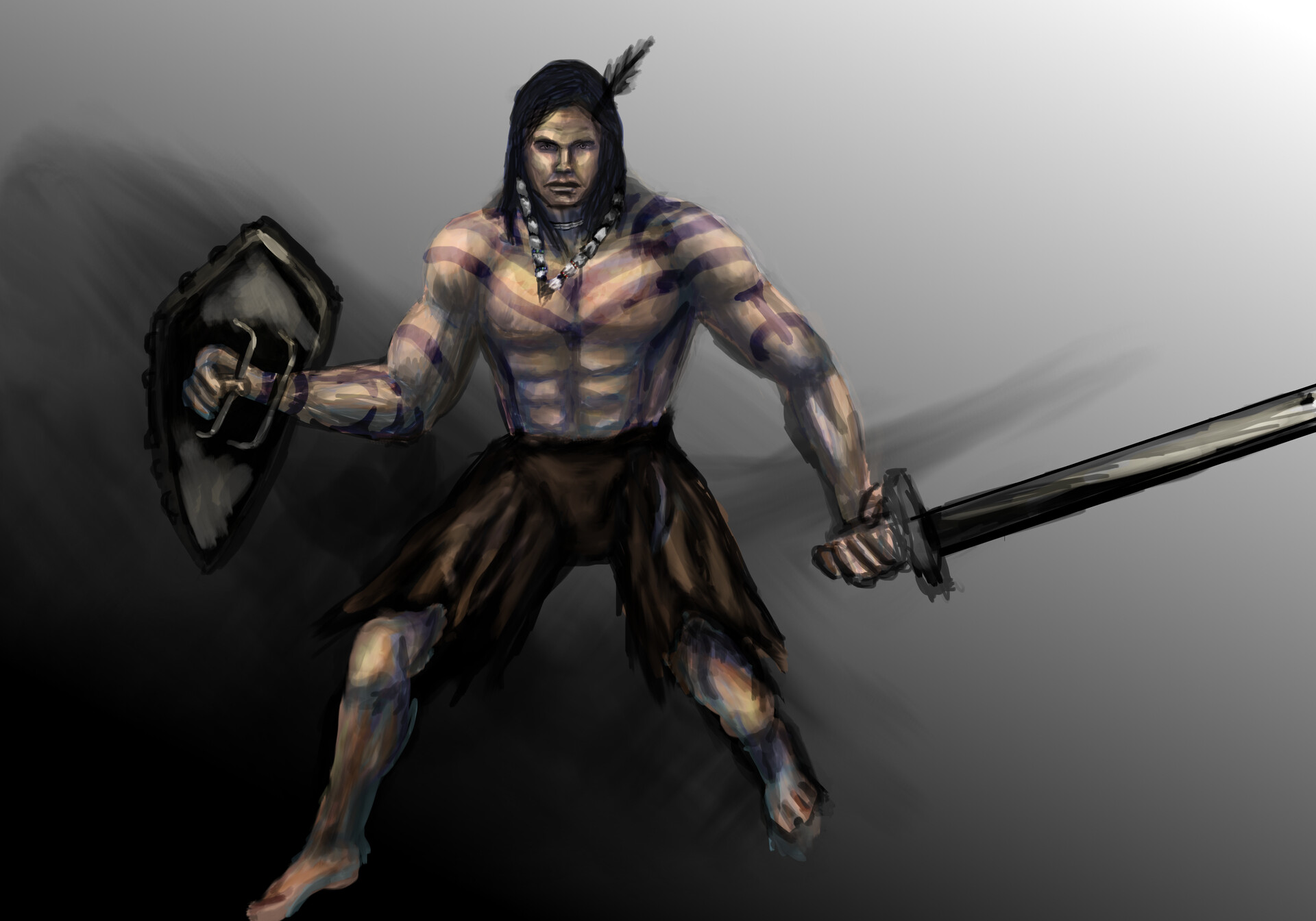 ArtStation - Achak - American Indian Concept Character Design