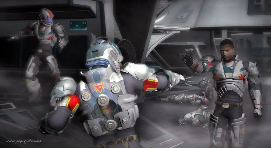 ArtStation - Showdown at Alpha Base