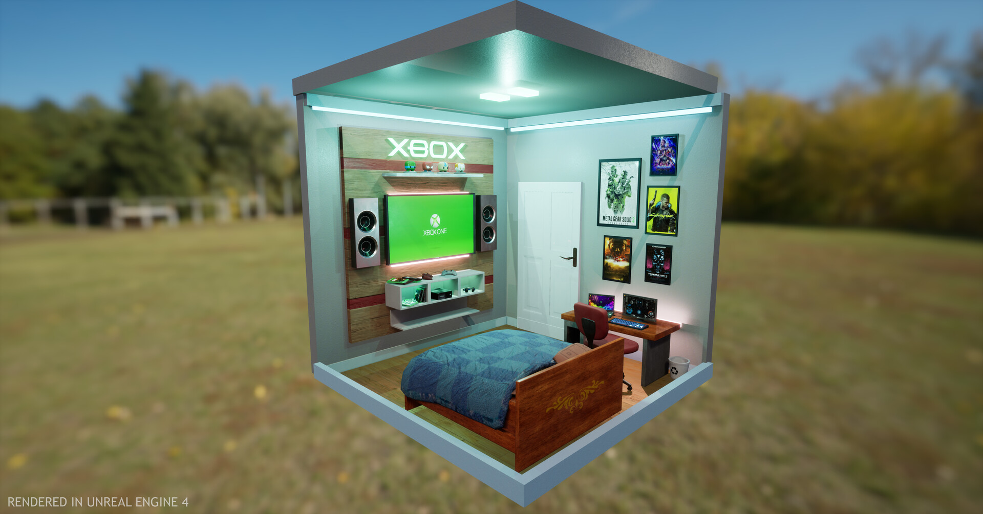 ArtStation - Isometric Room Set Piece Concept (Low - Poly)