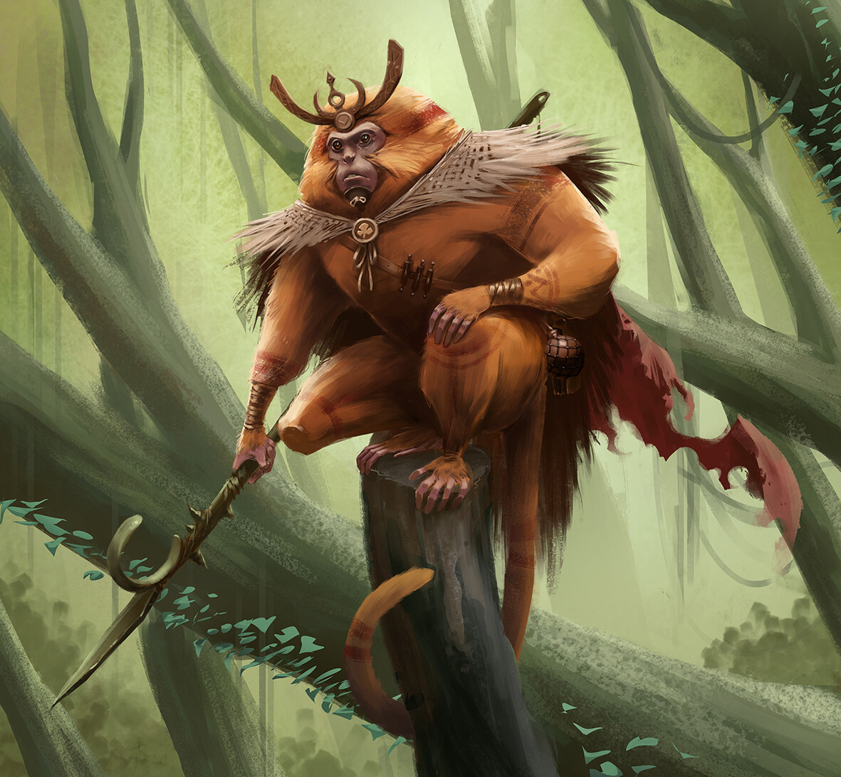 ArtStation - Monkey Warrior