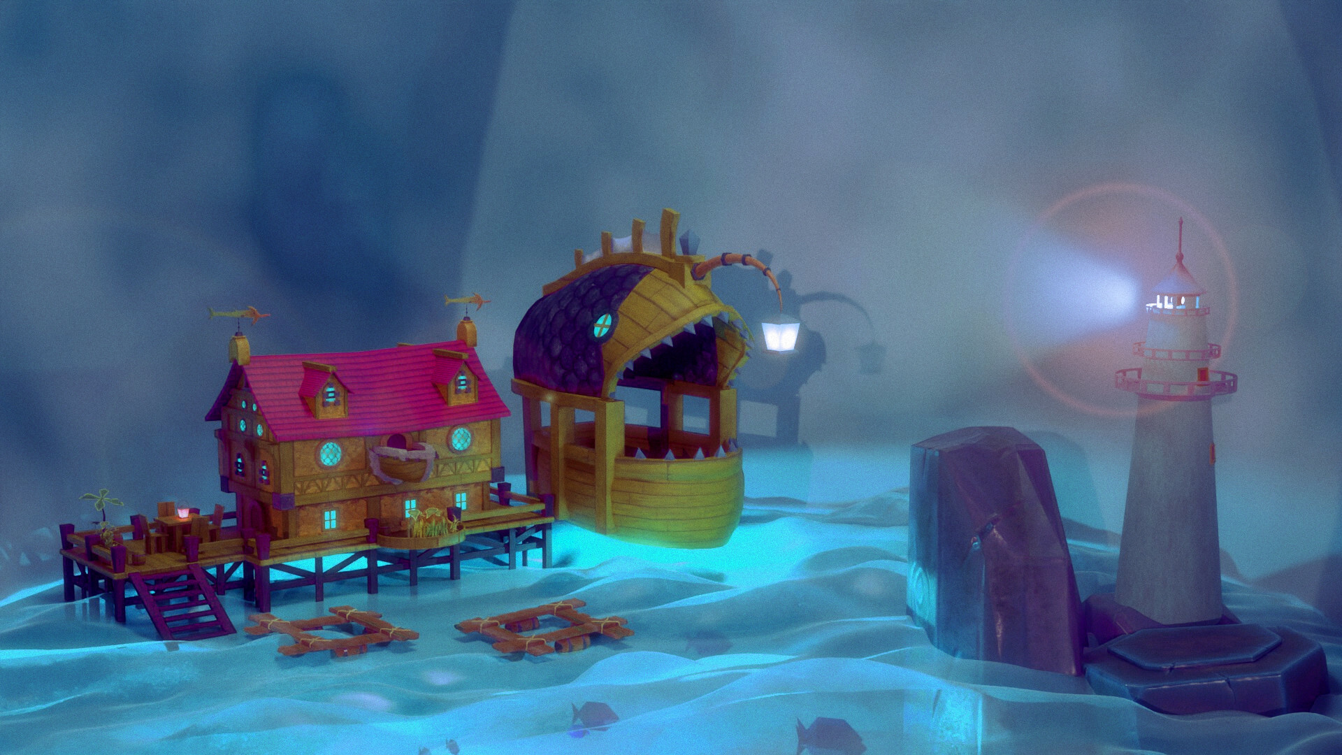 ArtStation - House_on_waves