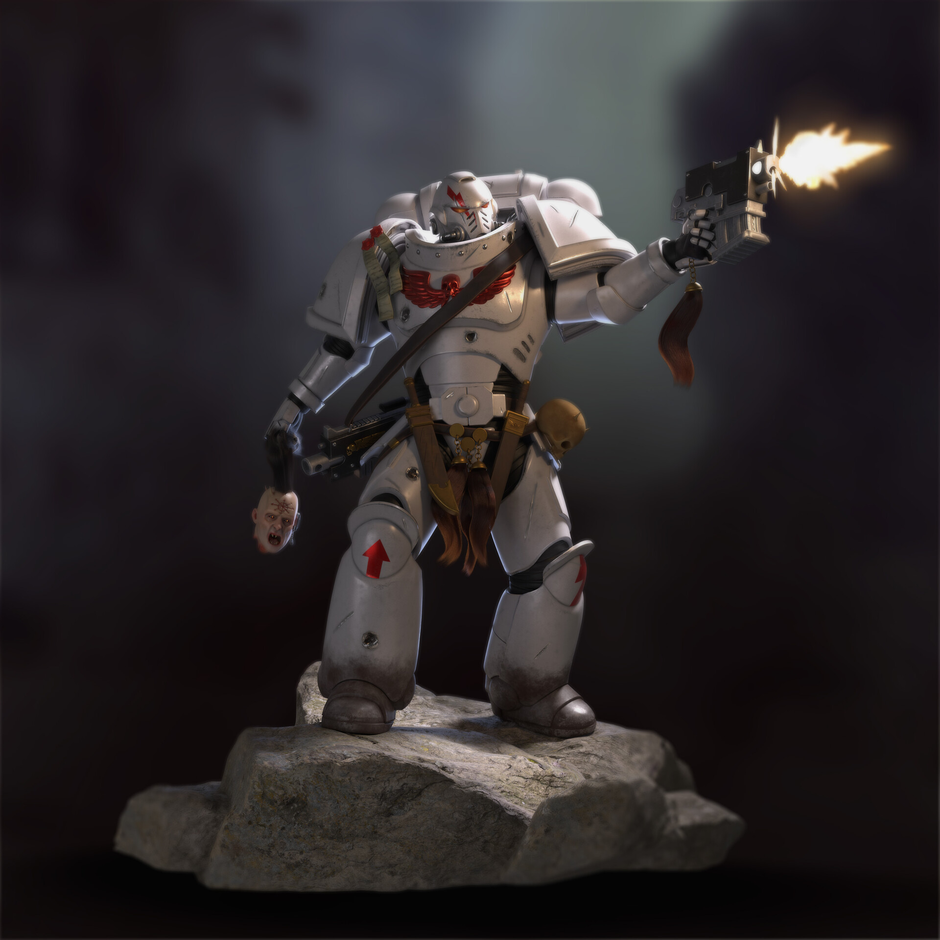 ArtStation - White Scar Primaris Intercessor