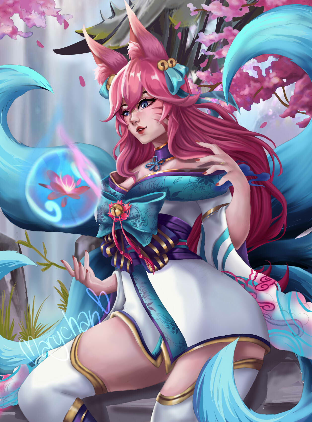 ArtStation - Spirit Blossom Ahri