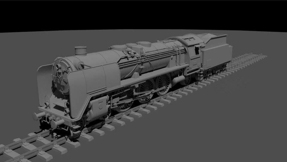 Tom Zimmermann - WIP BR 01 steam locomotive