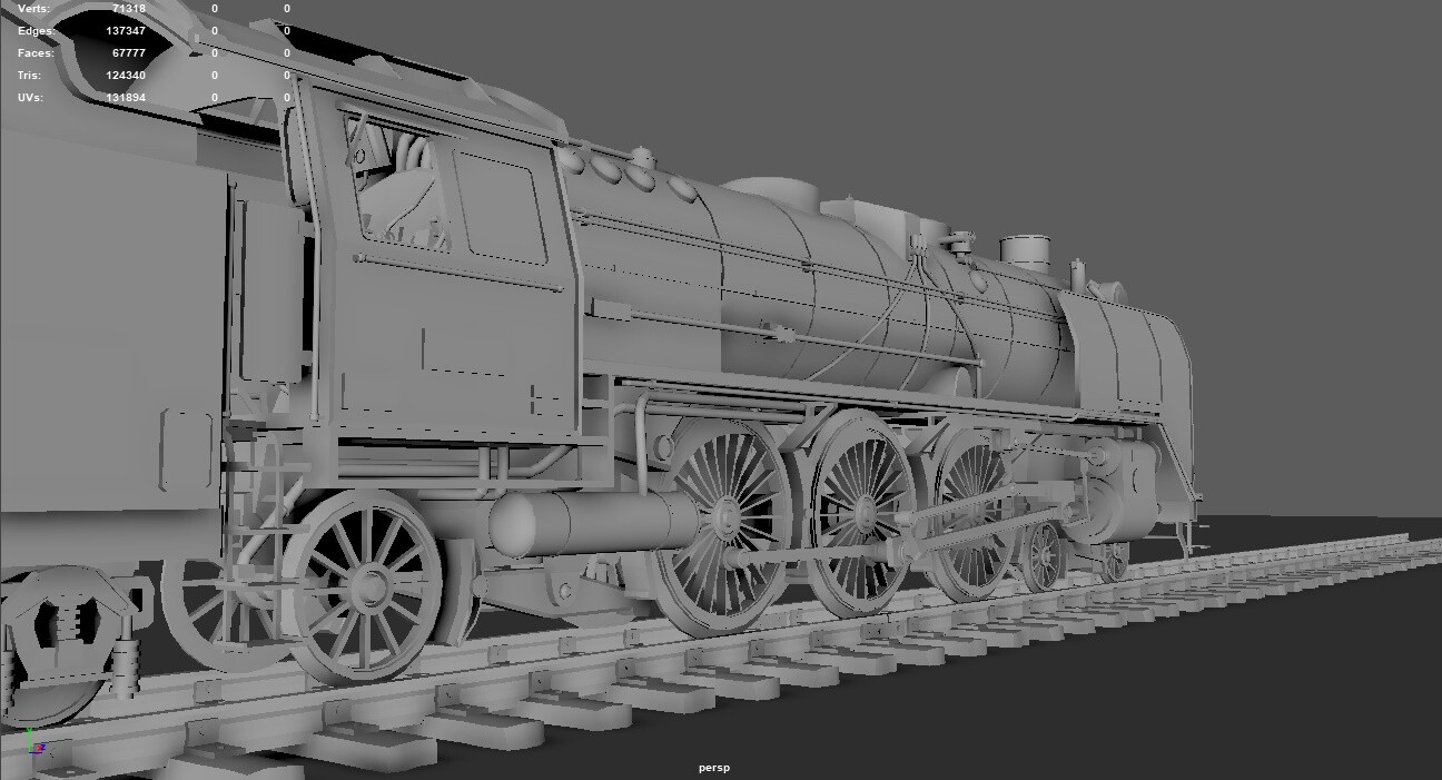 Tom Zimmermann - WIP BR 01 steam locomotive