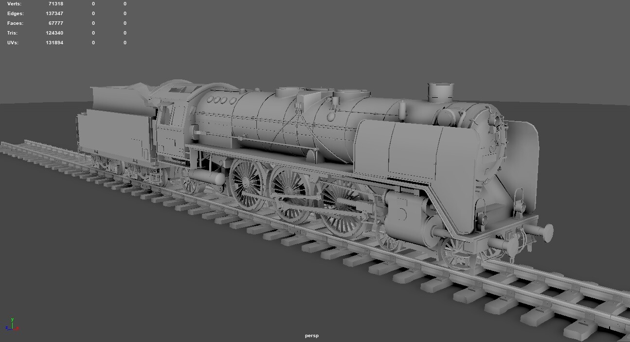 Tom Zimmermann - WIP BR 01 steam locomotive