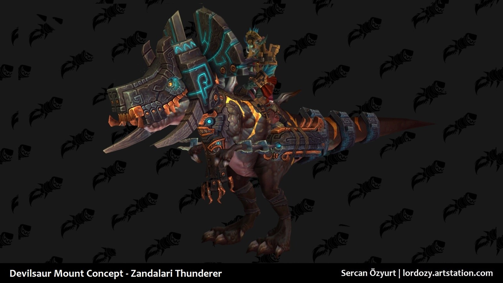 Sercan Özyurt - [Fan Concept] Devilsaur Mount - World of Warcraft