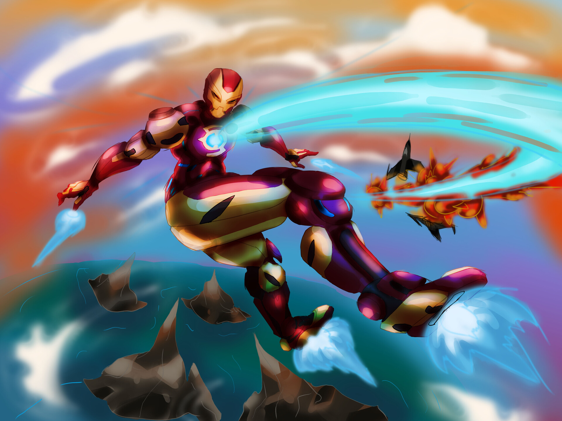 Iron Man Unibeam Blast