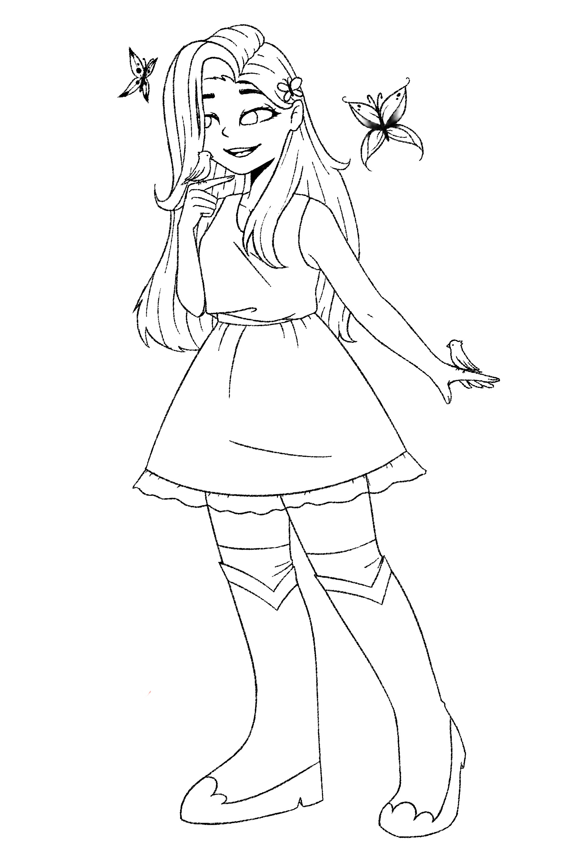 equestria girls fluttershy coloring pages