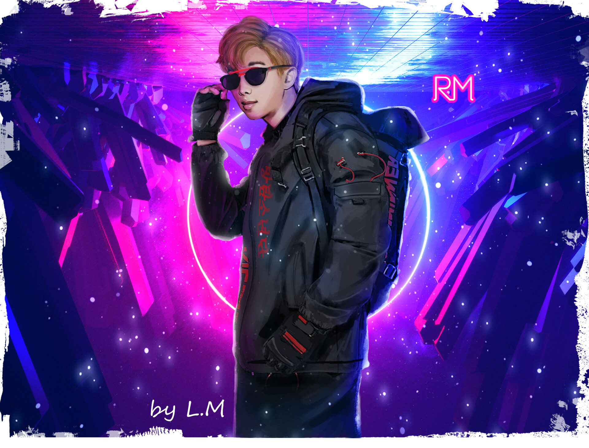 Mel Any - BTS FANART Néon concept