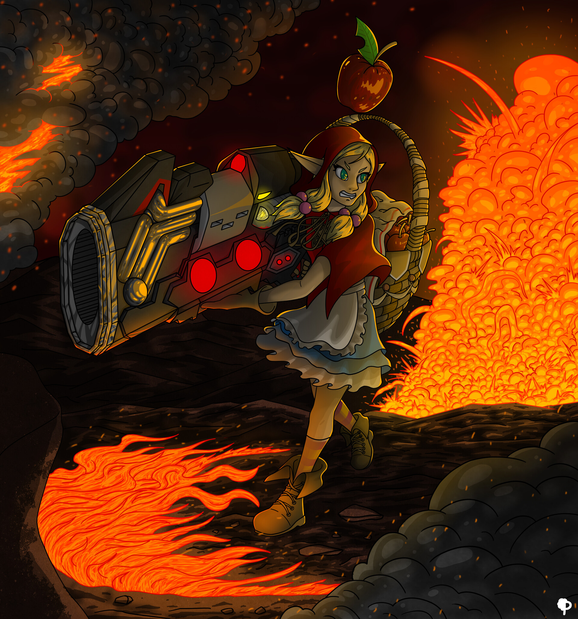 ArtStation - Elvira - Red Hooded Rascal