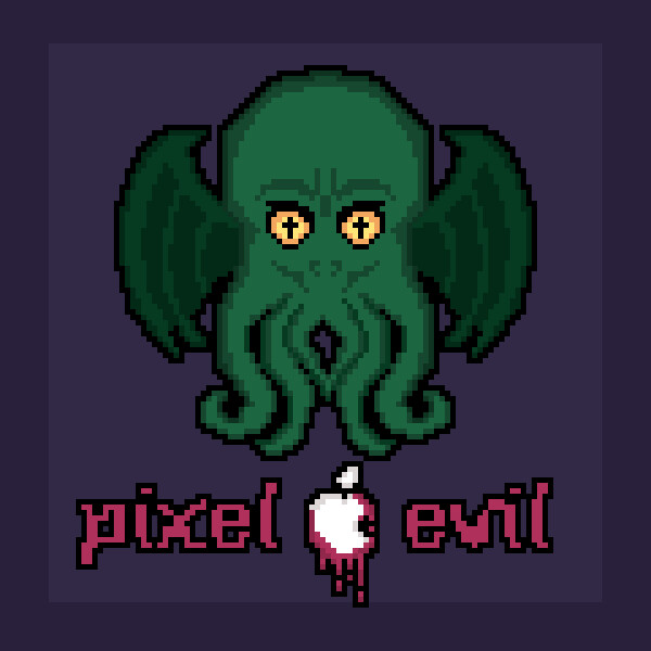 ArtStation - Pixel Evil (Commissioned Pixel Logo)