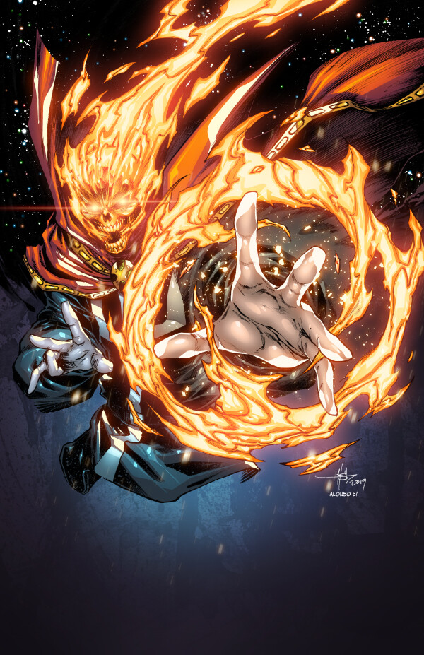 ArtStation - Doctor Strange/Ghost Rider: Commission