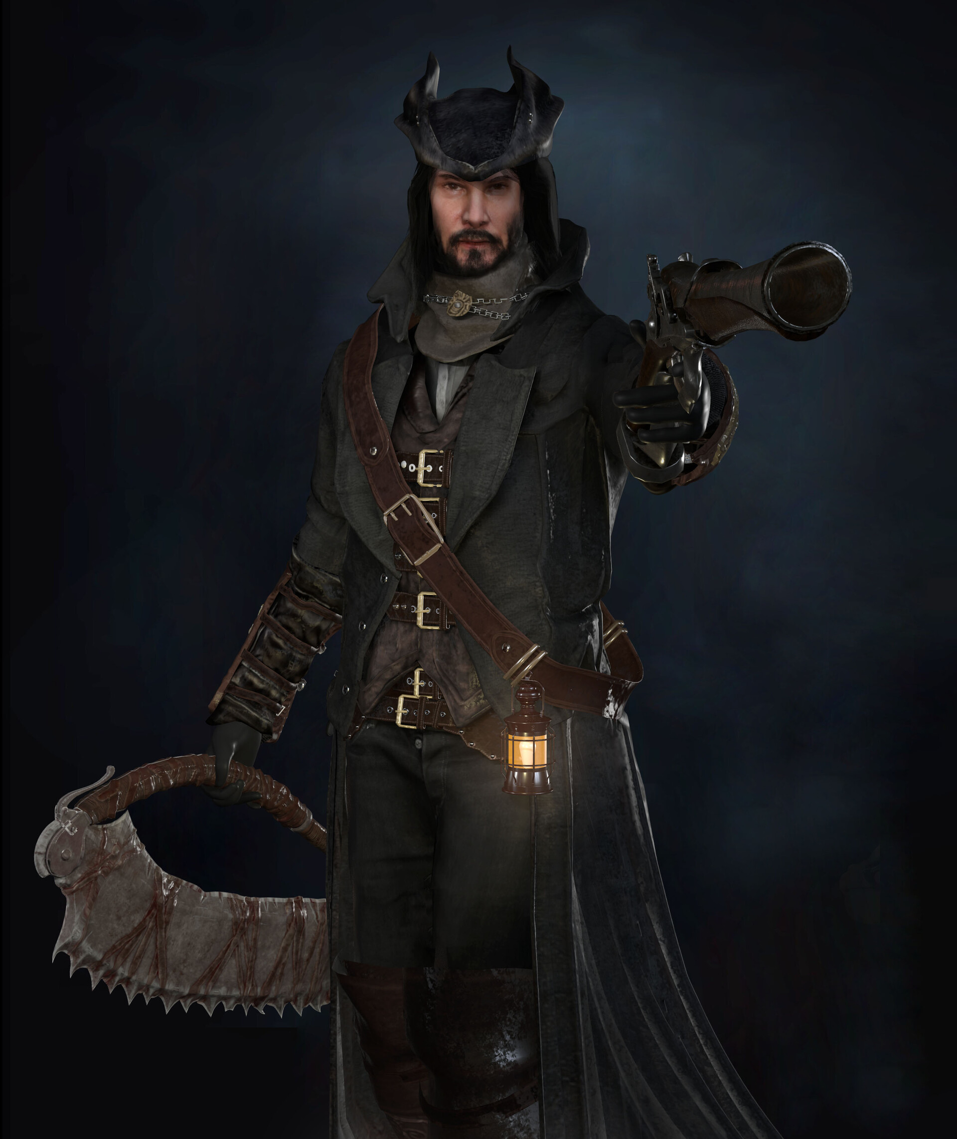 ArtStation - Bloodborne The Hunter 3D Fan art