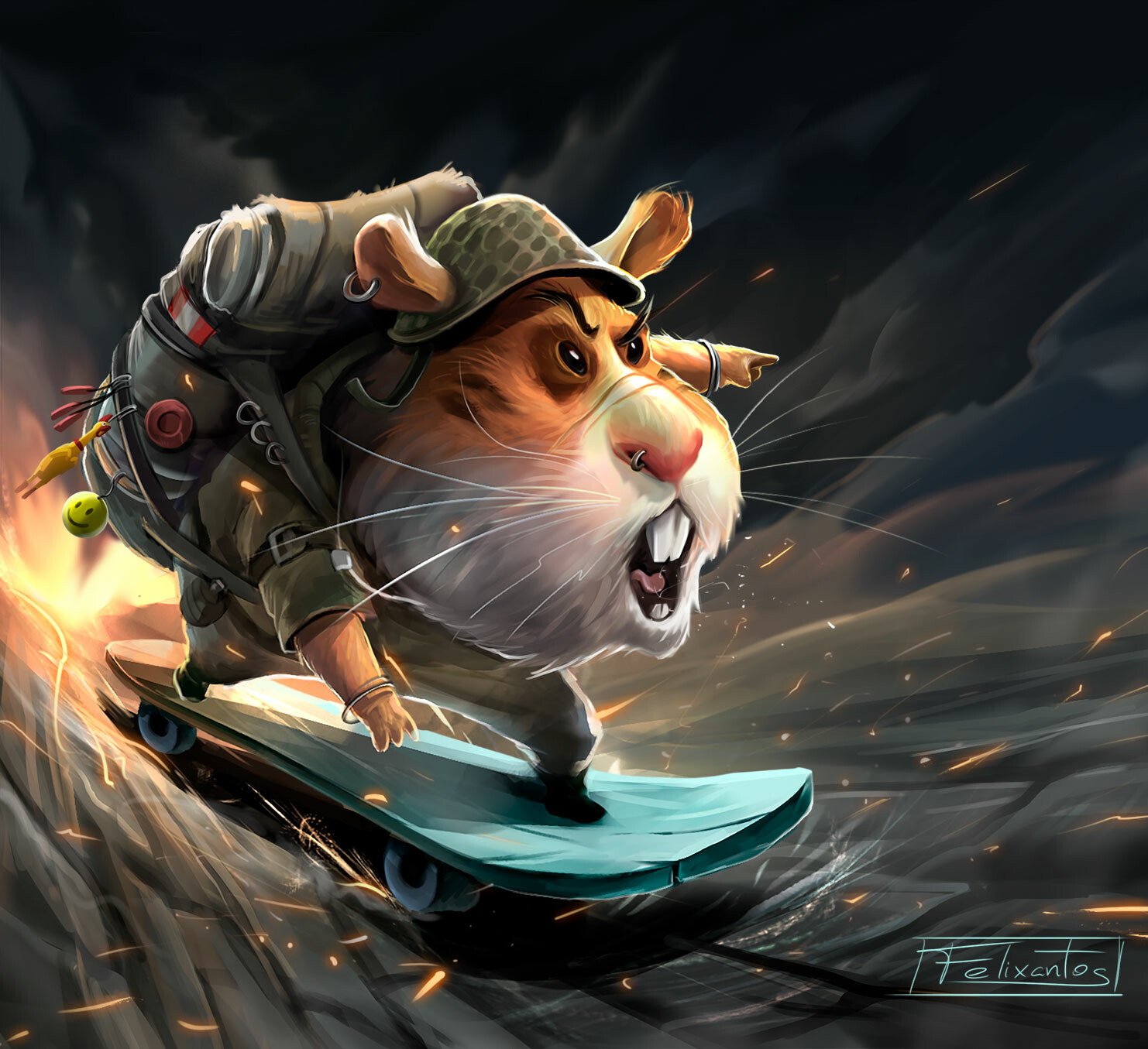 ArtStation - SOLDIER HAMSTER / CHARACTERDESIGN