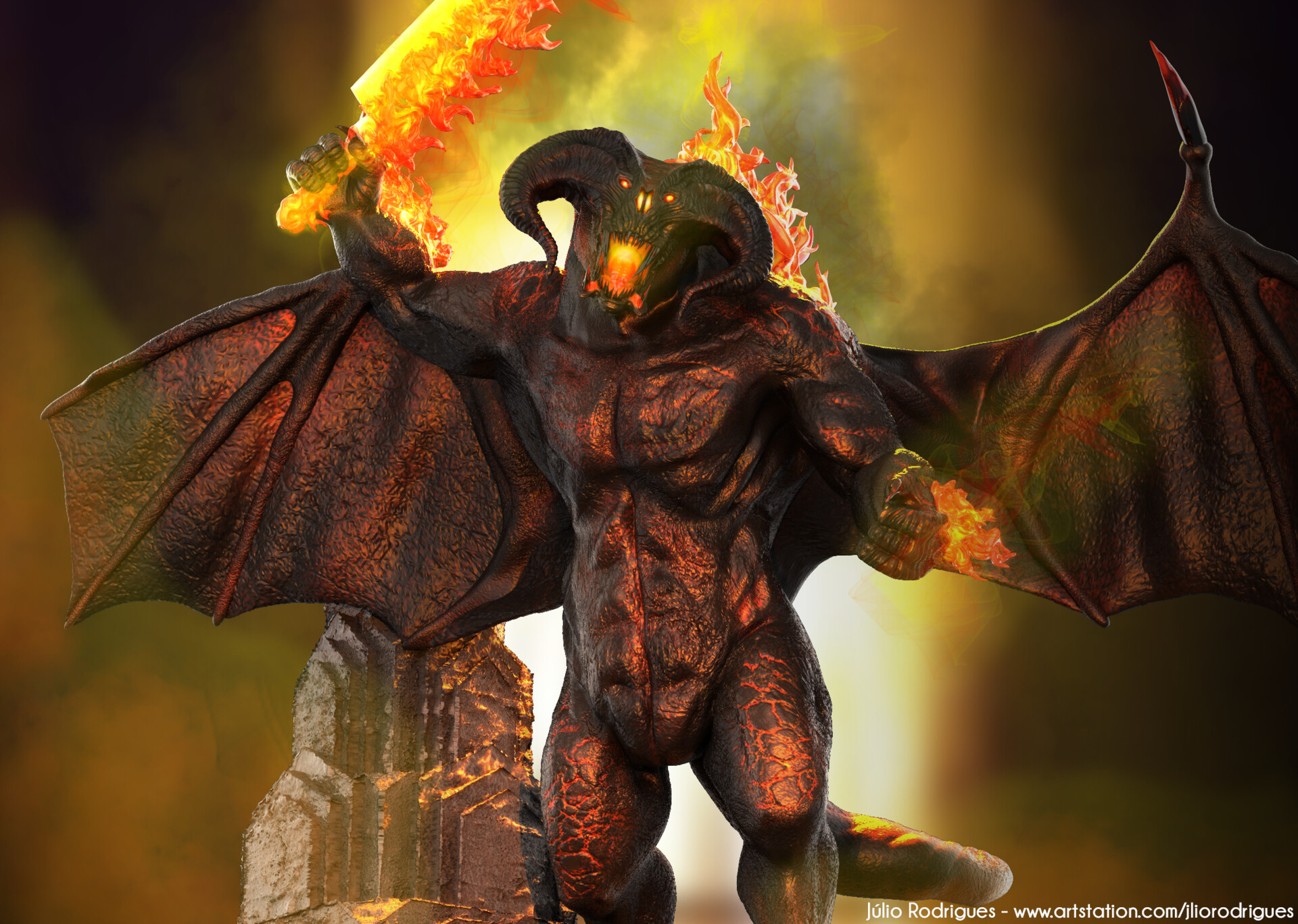 ArtStation - Balrog - Durin's Bane