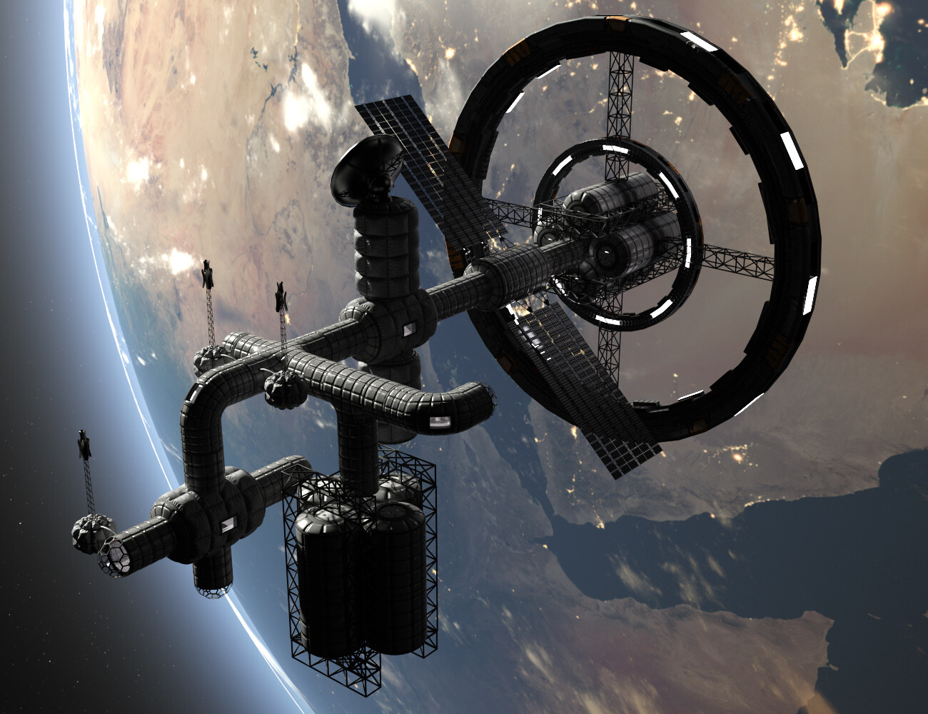 ArtStation - Space Hab External