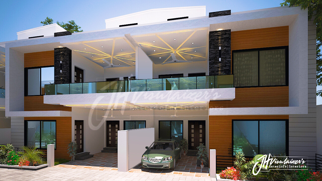 ArtStation - Updated 3d Exterior Elevation Design Of Society House