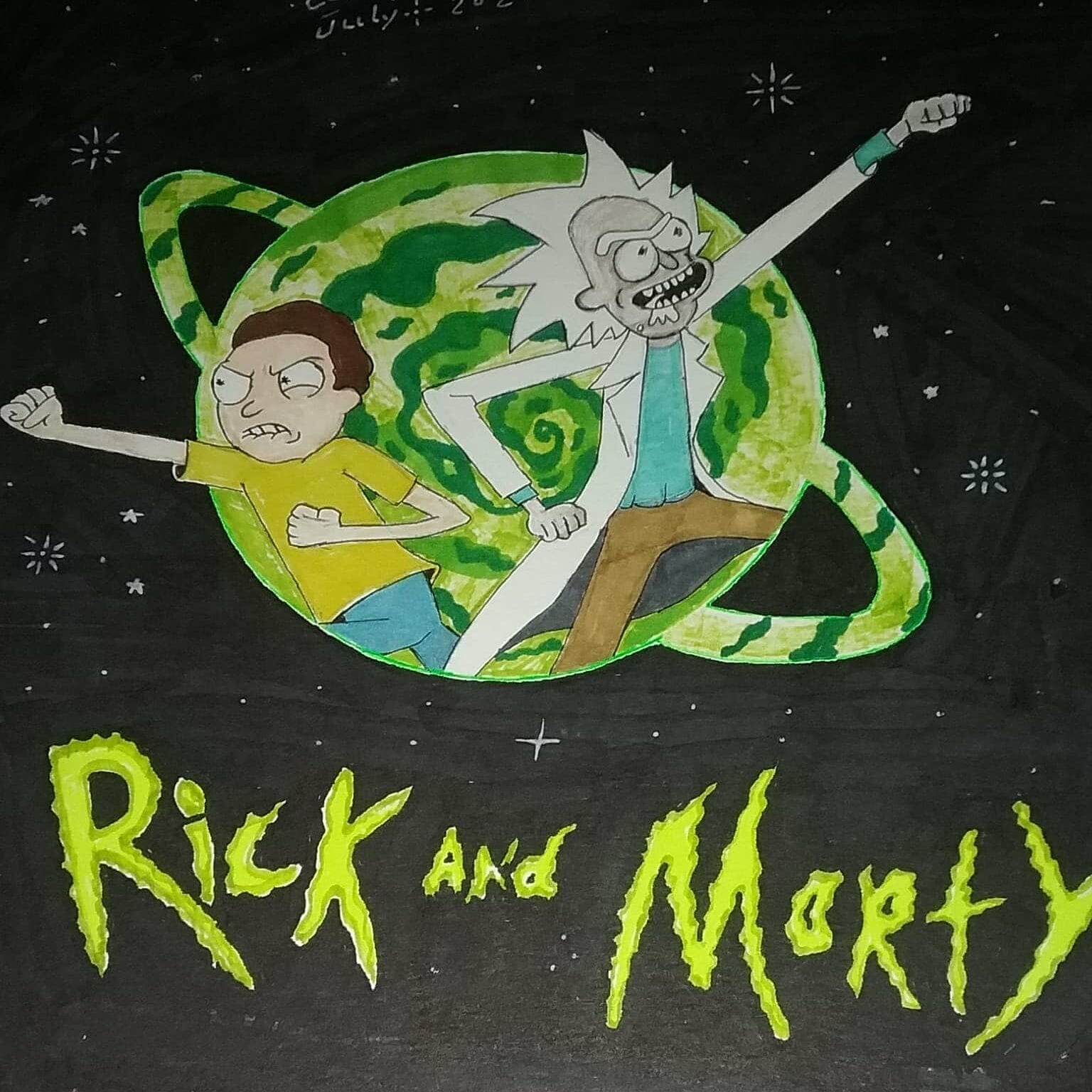 ArtStation - Rick and morty poster