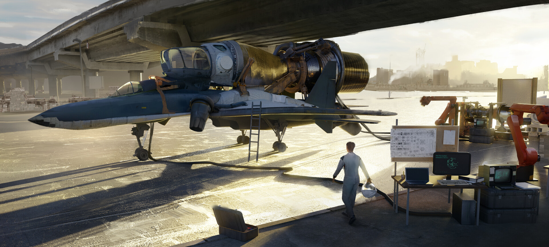 ArtStation - Space Jet - Atomhawk Adventure Begins Challenge