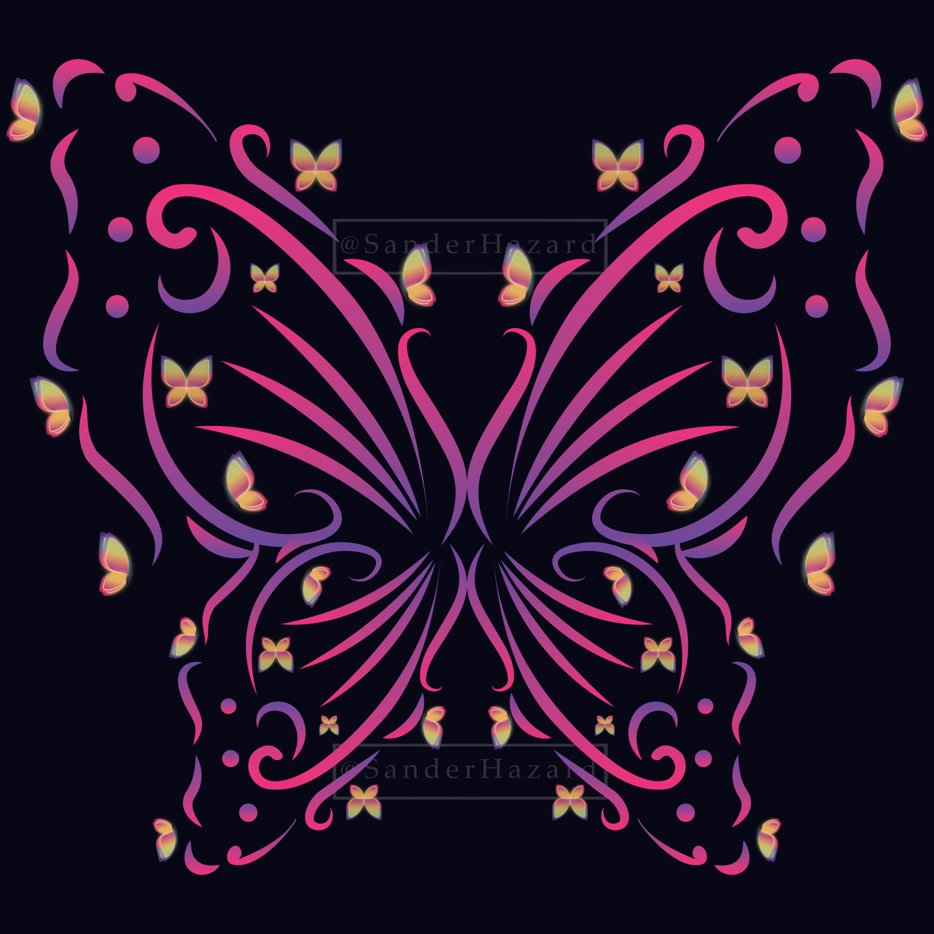 ArtStation - Butterfly Arabesque