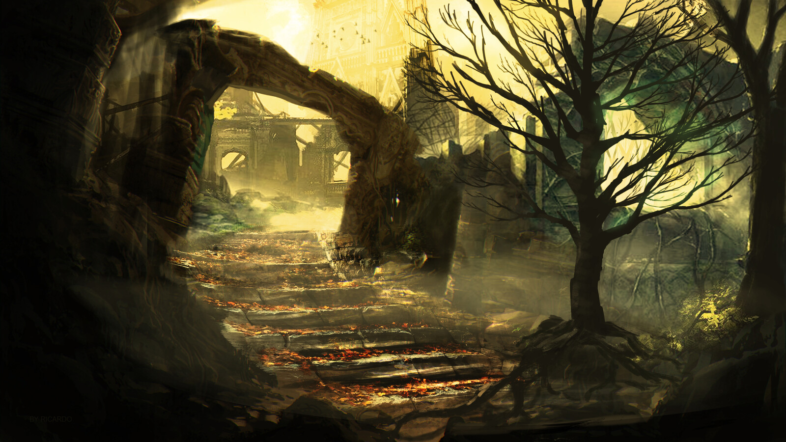 Lucas Guerrini - Starmantle ruins concept (from Dungeons and Dragons ...