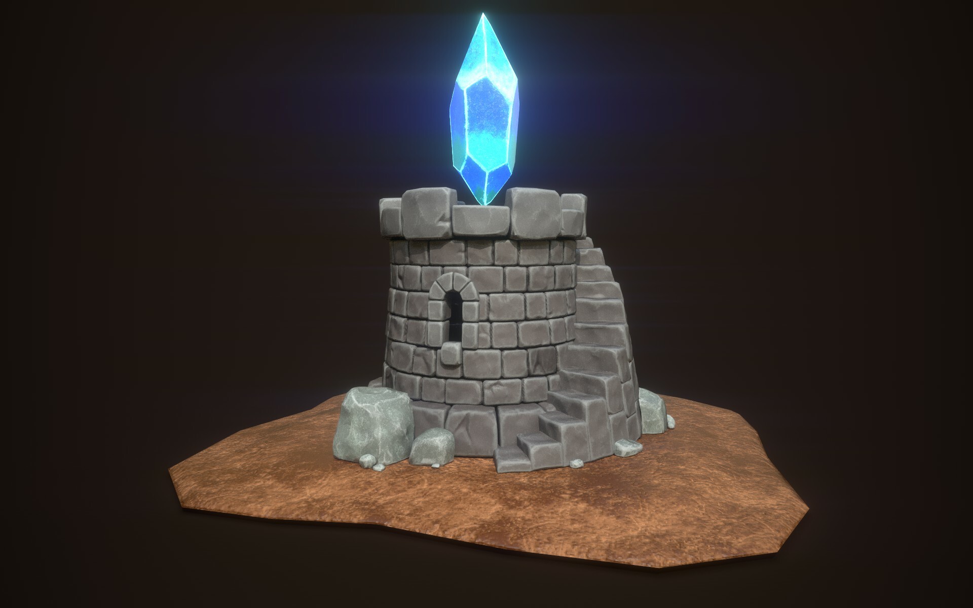 ArtStation - Isometric Crystal tower | Digital Game asset