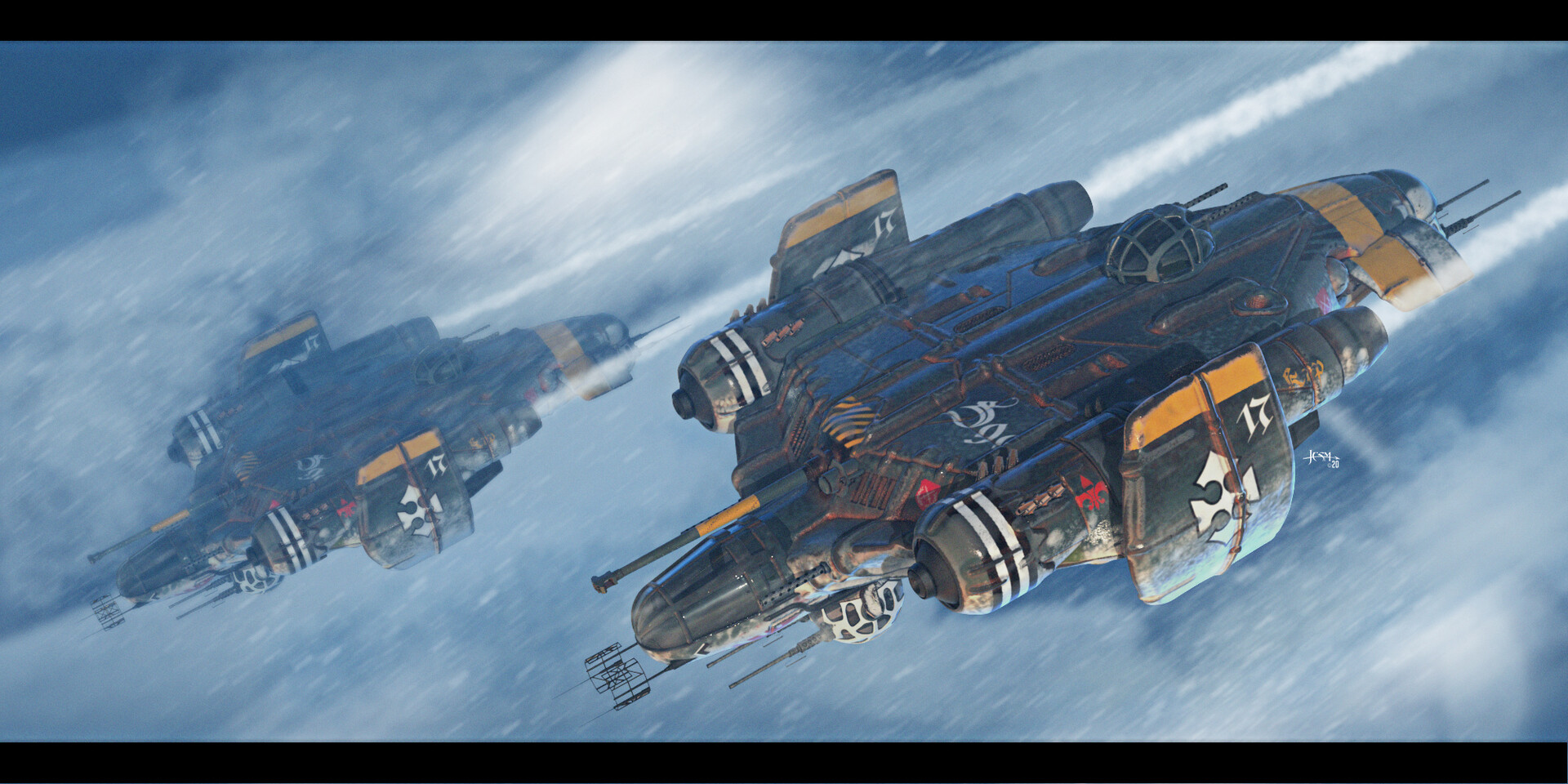 ArtStation - bomber raid