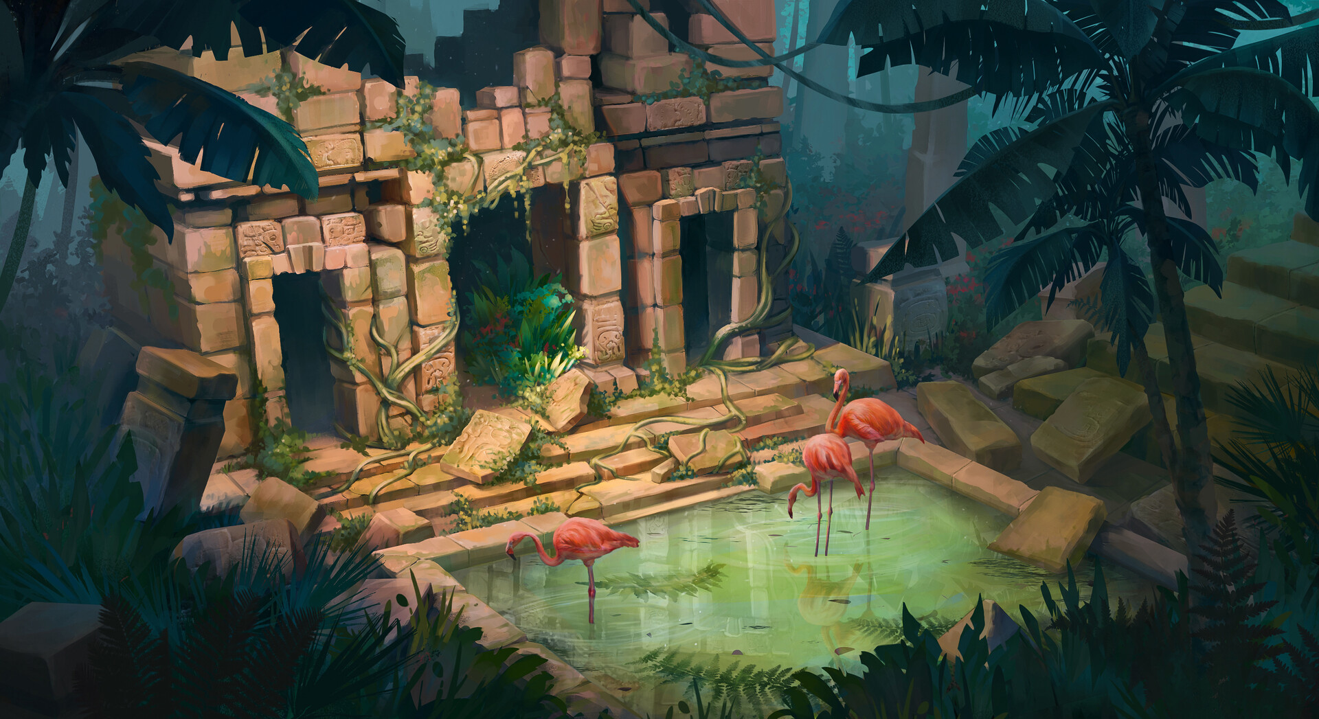 ArtStation - Ancient pool