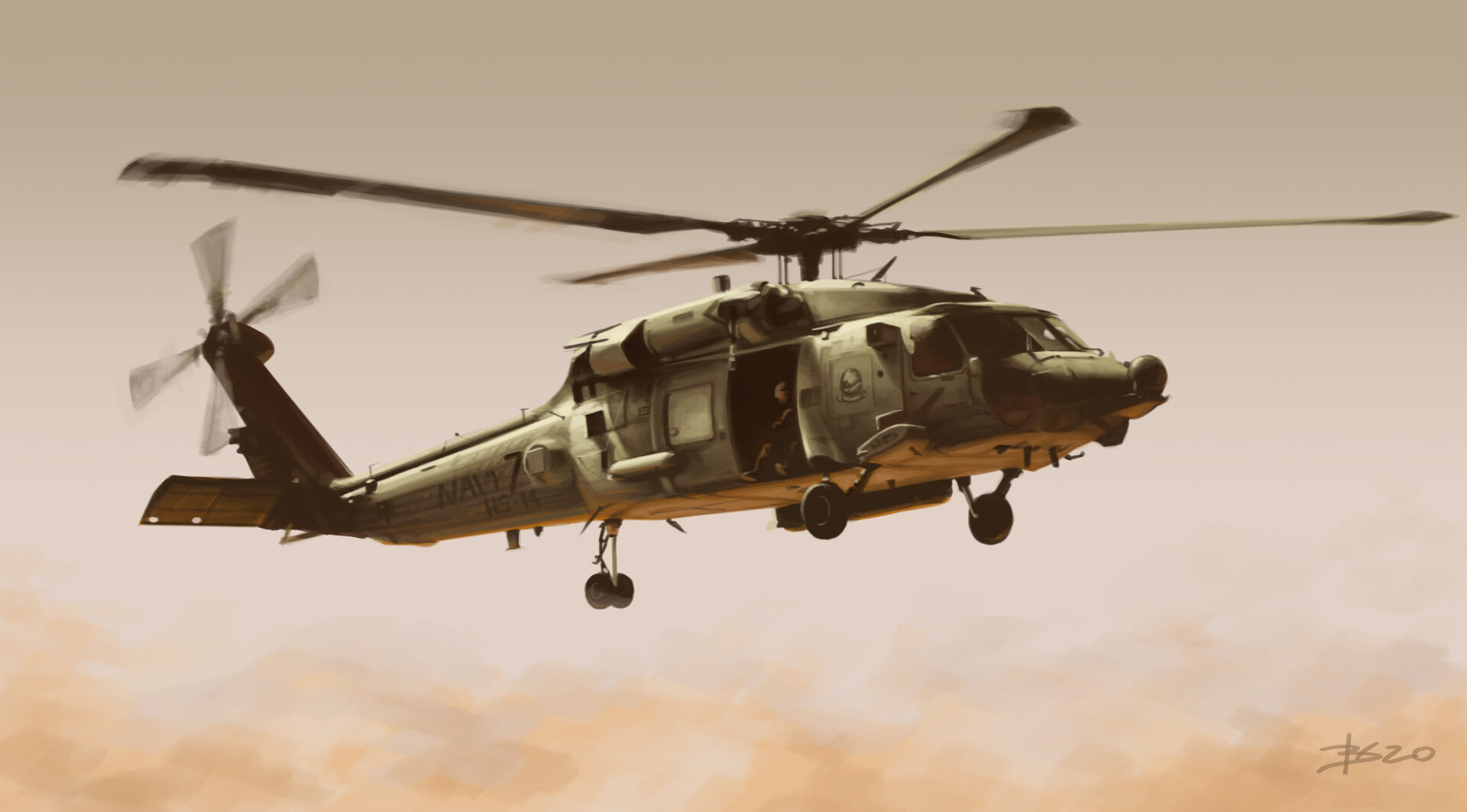 ArtStation - Sikorsky HH-60D