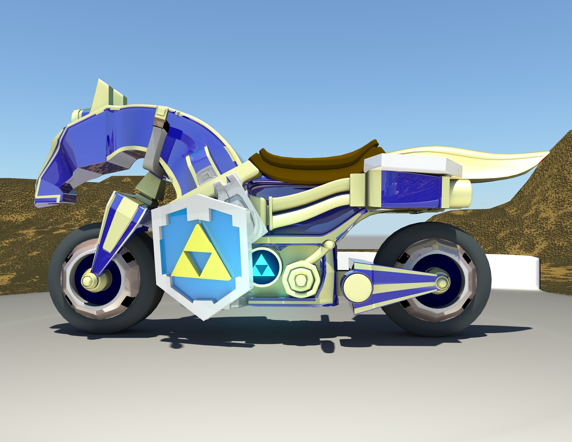 ArtStation - La Moto y el trofeo de Zelda