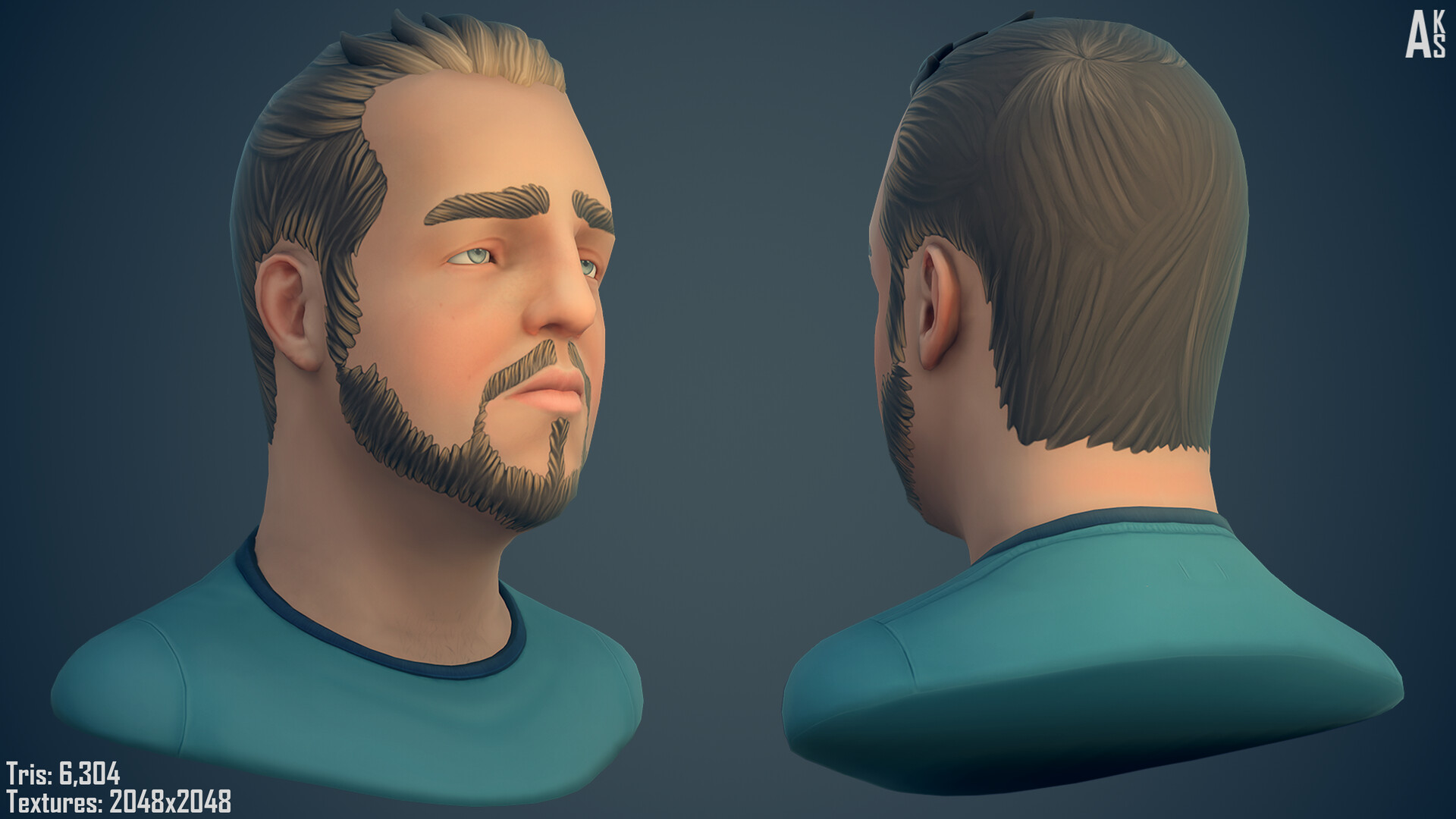 ArtStation - Hand-Painted Self-Portrait