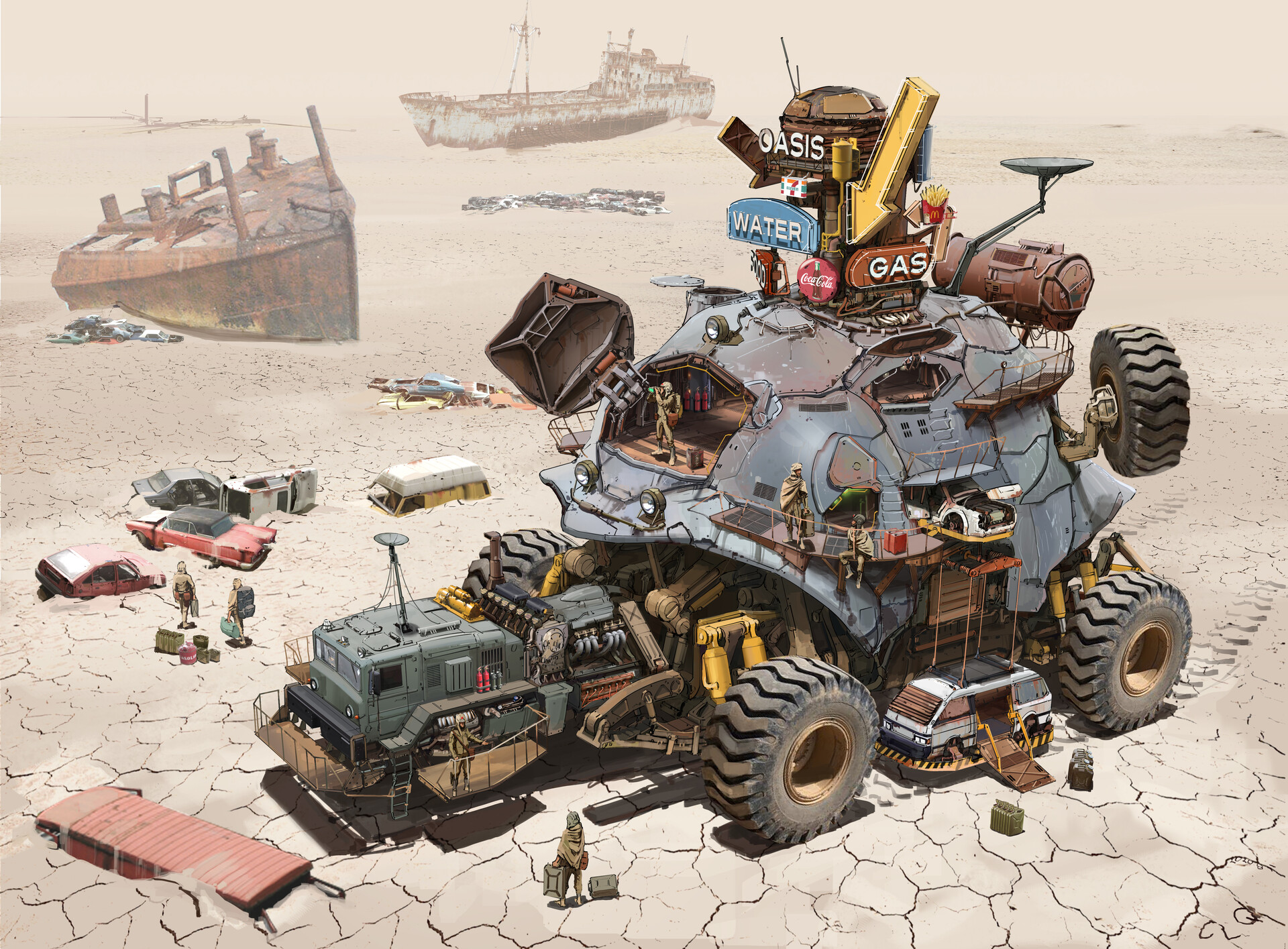 ArtStation - turtle mobile motel