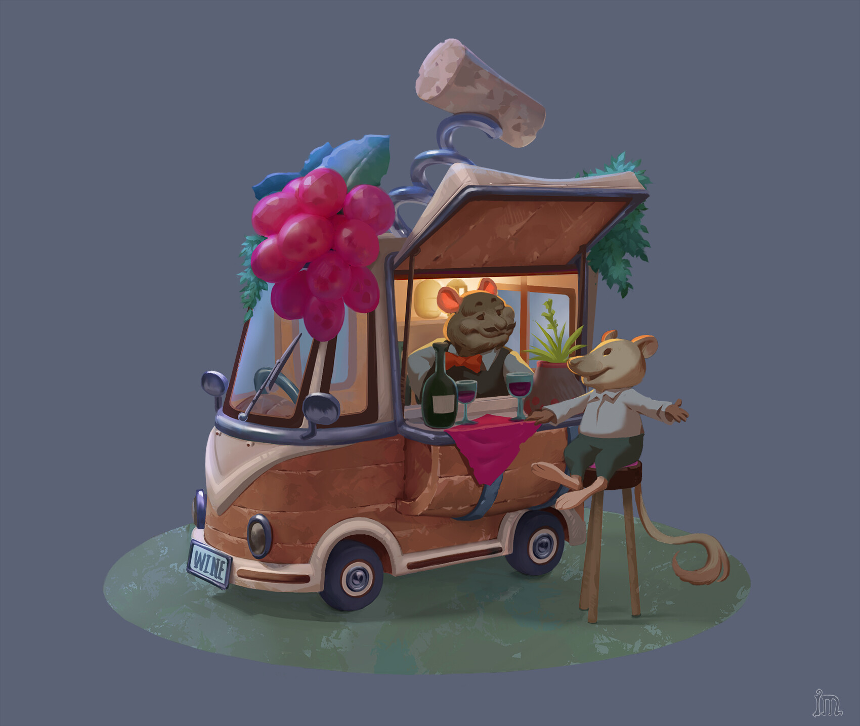 ArtStation - Wine truck