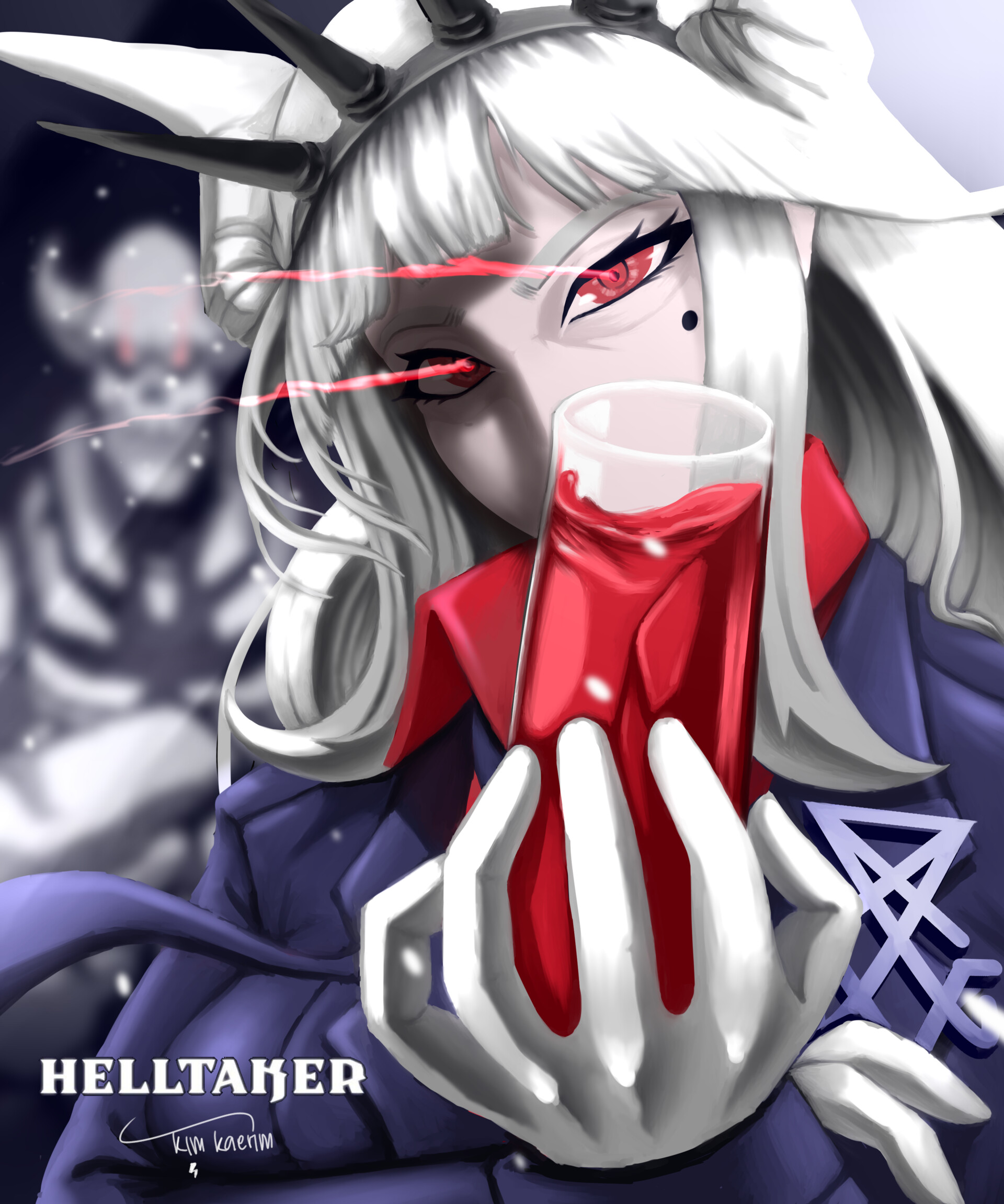 ArtStation - FanArt Lucifer from Helltaker