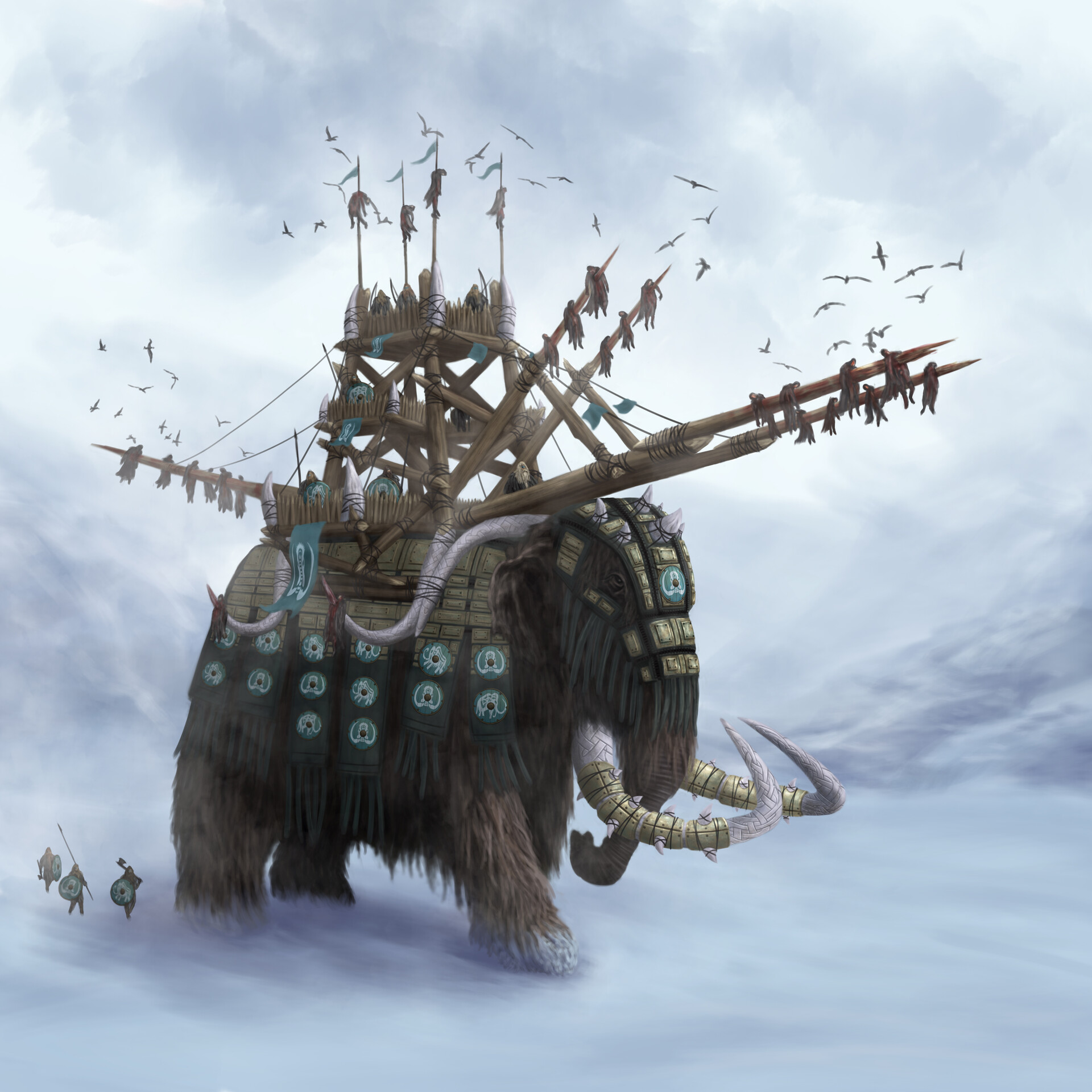 ArtStation - Barbarian War Mammoth