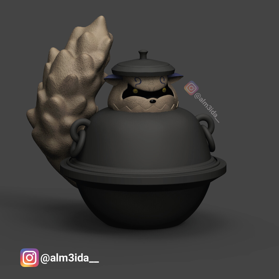 ArtStation - Shukaku in a tea pot - Boruto