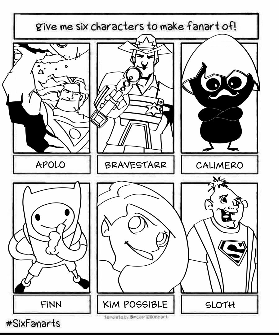 ArtStation - SIX CHARACTERS FANART