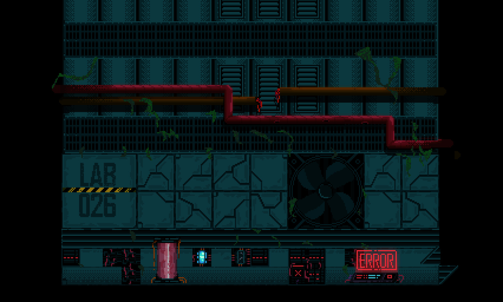 Santiago Bañol - Bunker/Lab: Pixel Art Background