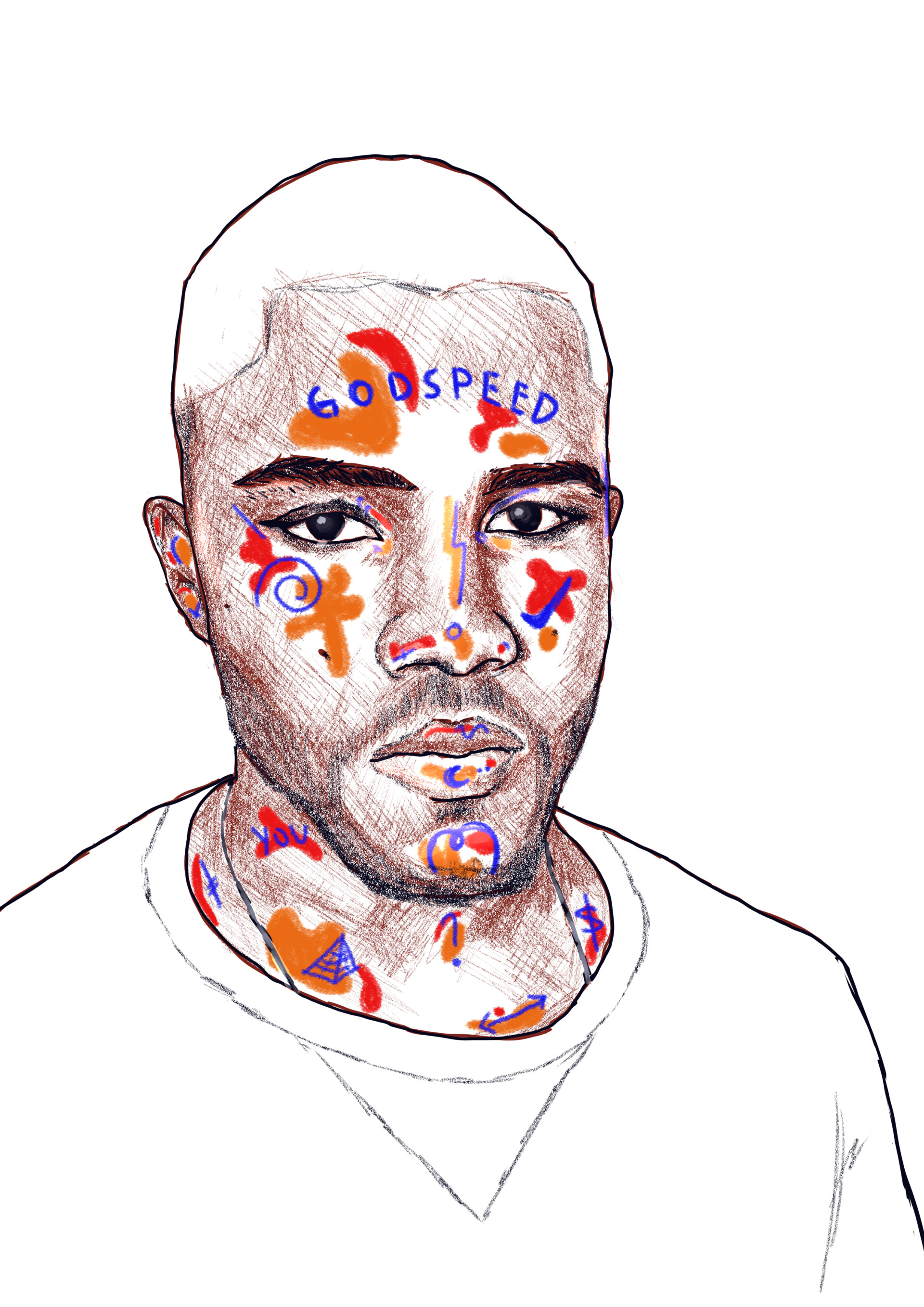 how to draw frank ocean