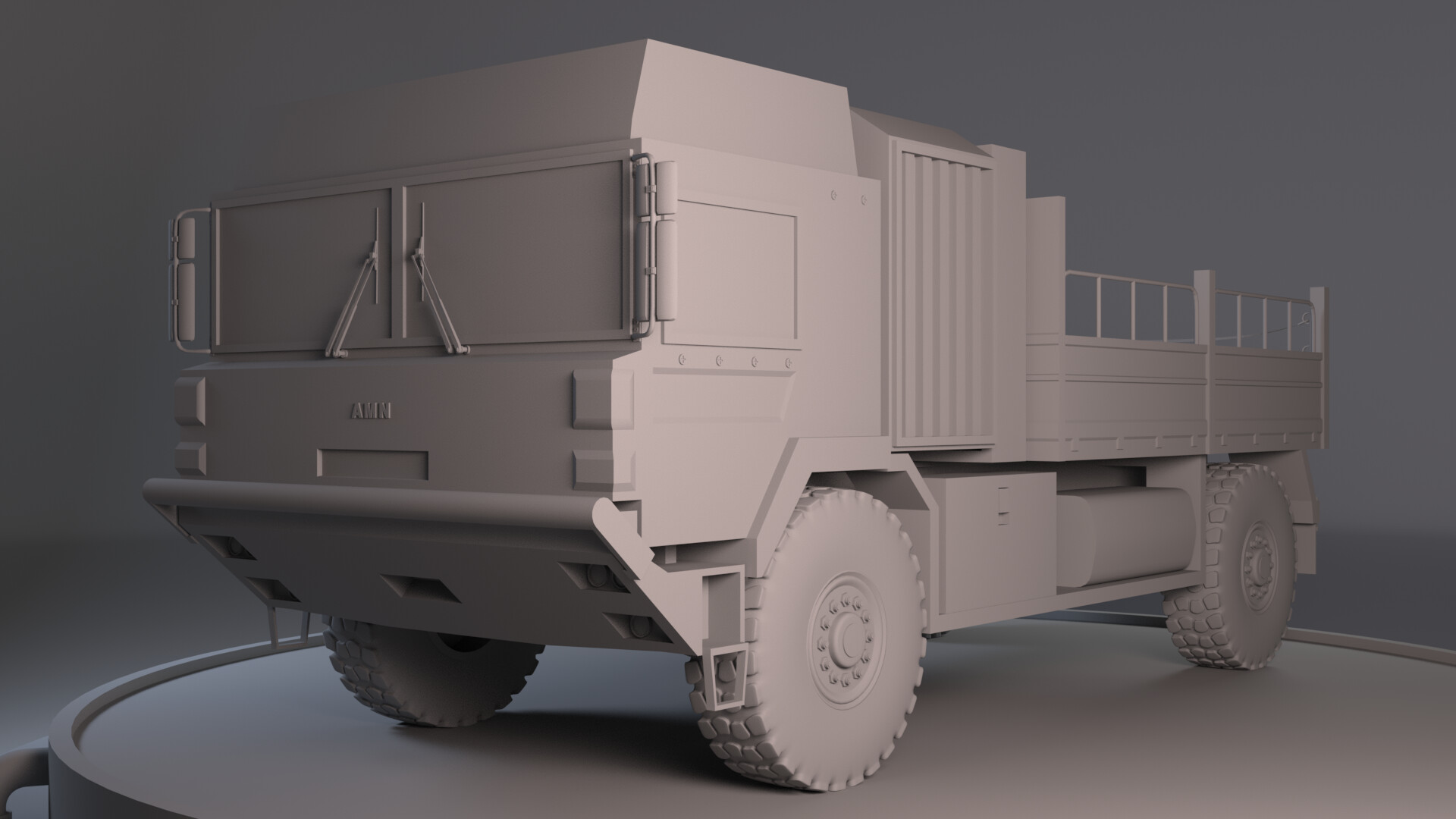 ArtStation - Military Cargo Truck Model