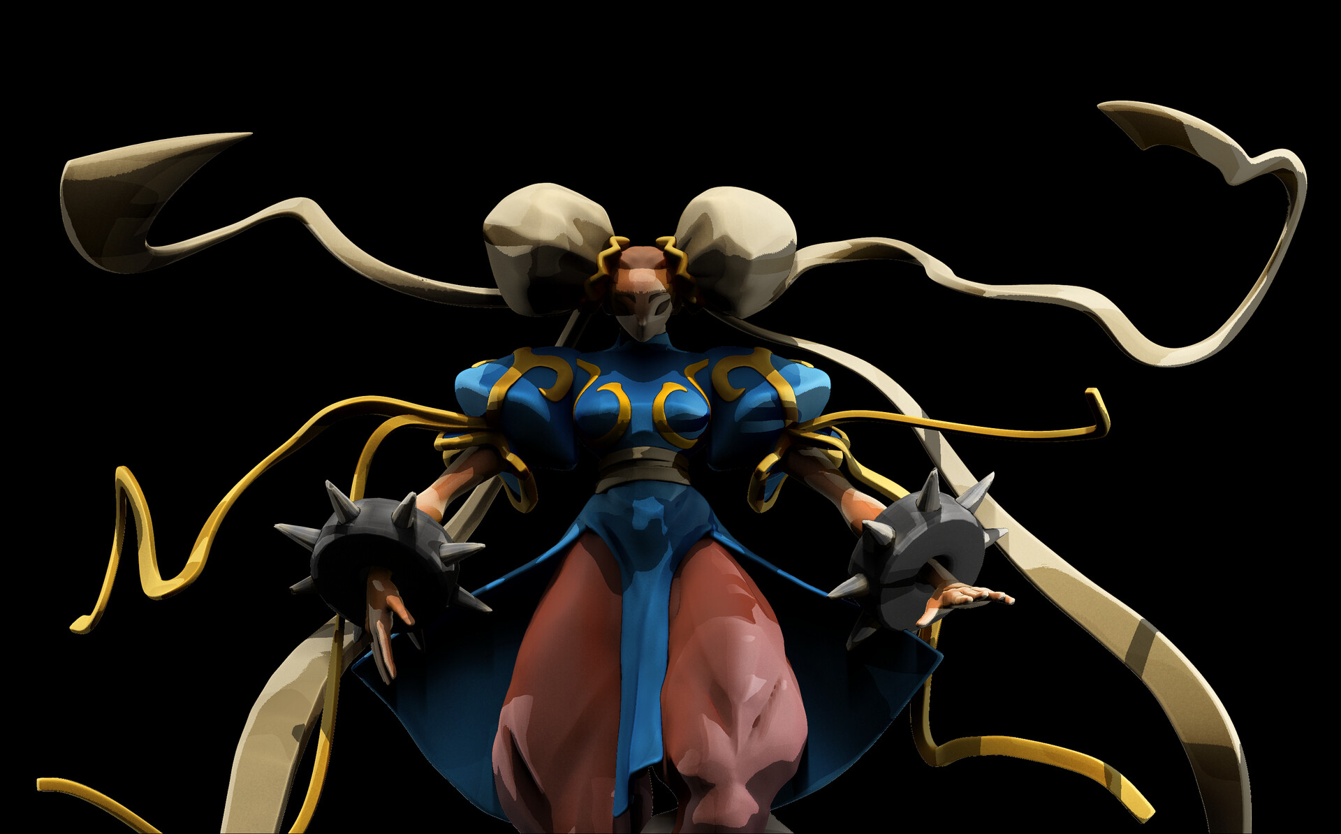 Dom Jaewoo Ko - Chun Li model based on Tan Zhi Hui concept art