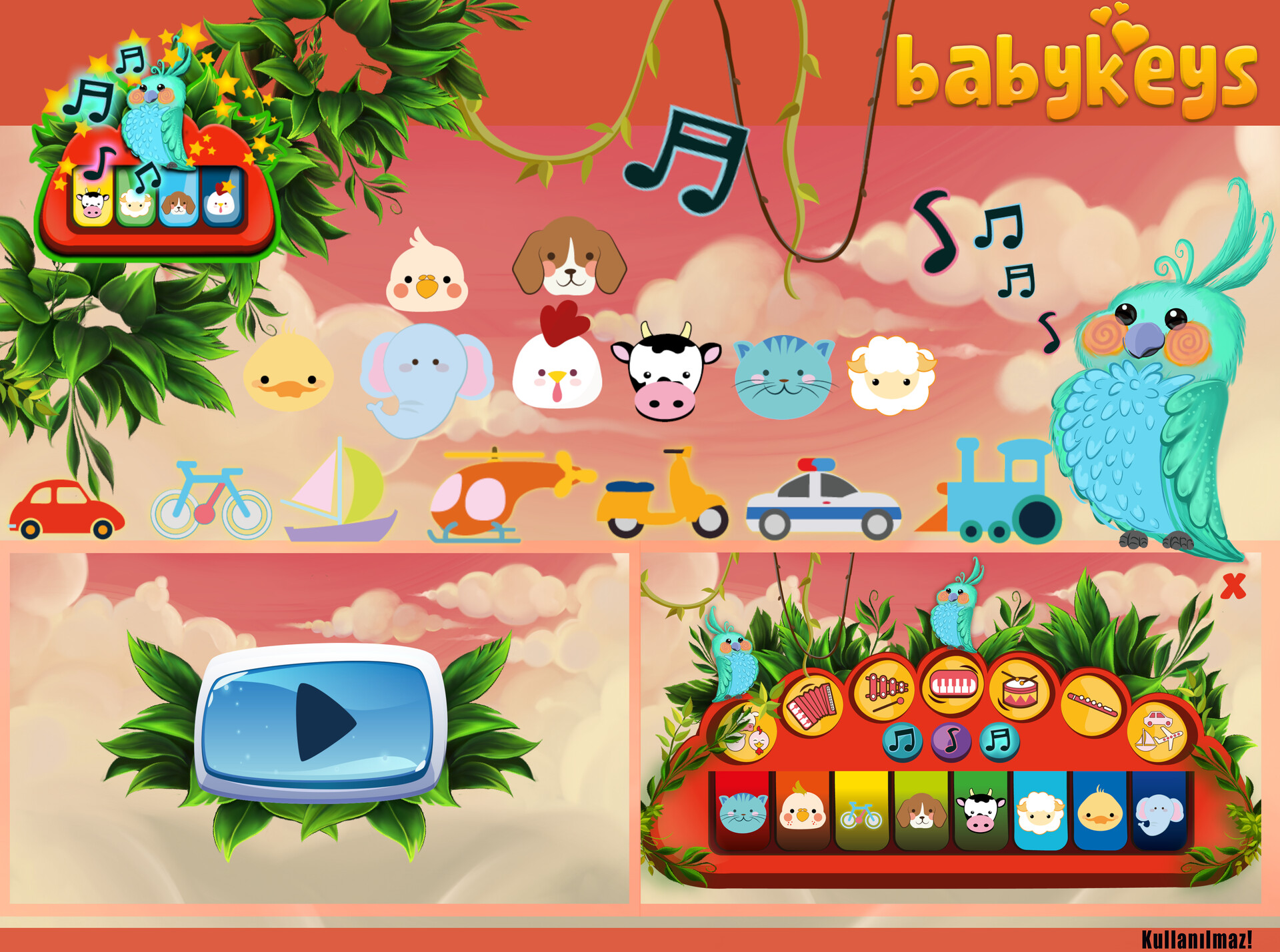 ArtStation - Babykeys Game UI Design